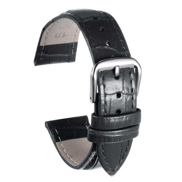 Uxcell Leather Watch Band 16mm Embossed Pattern Watch Strap Replacement ...