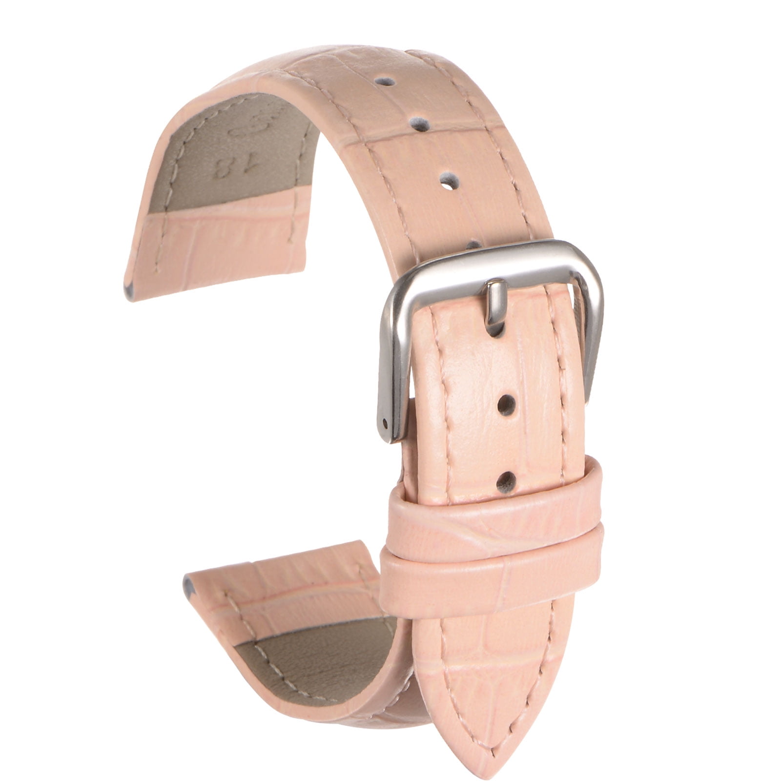 Uxcell Leather Watch Band 23mm Embossed Pattern Cowhide Watch Strap ...