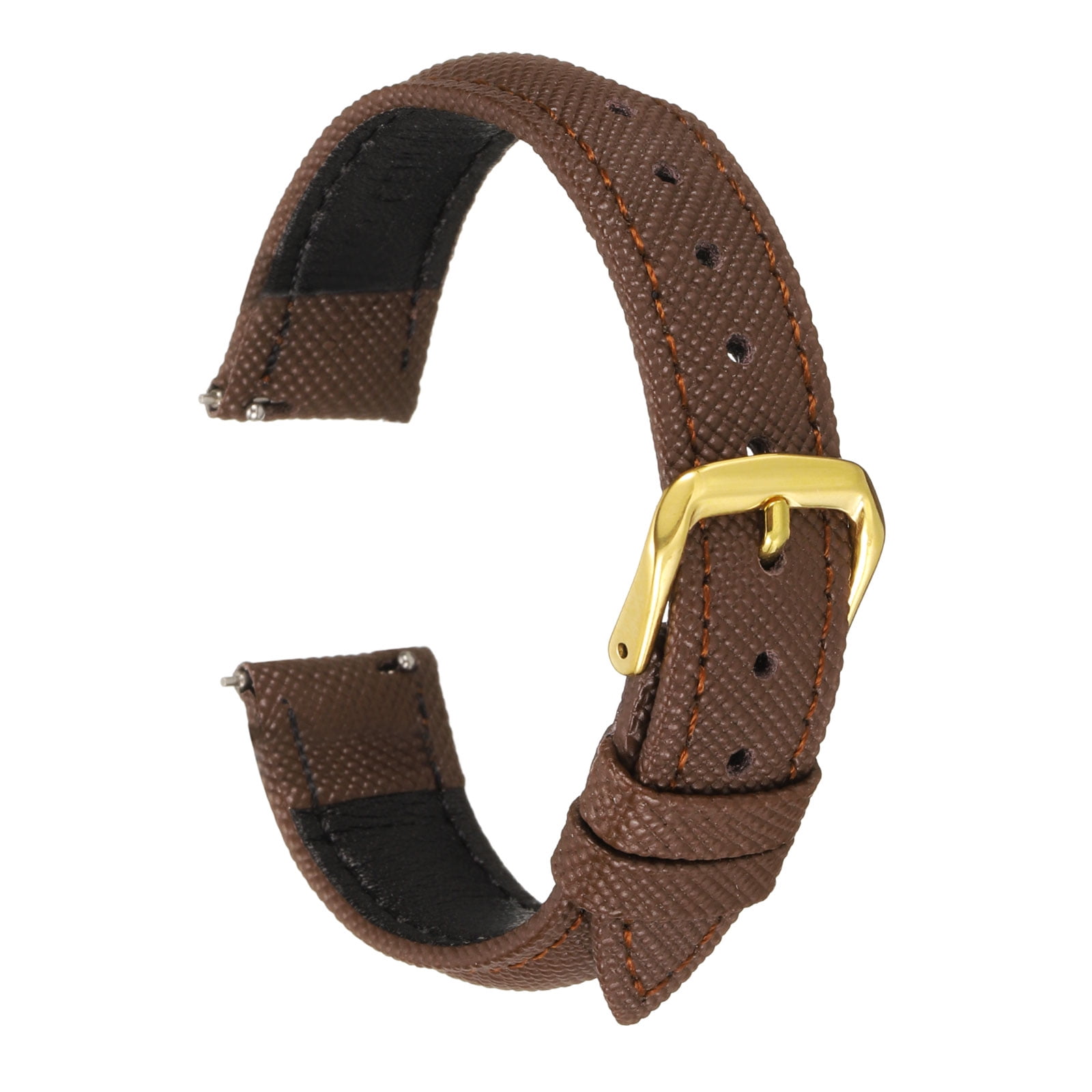 Uxcell Leather Watch Bands 16mm Thin Grain Replacement Cowhide Leather ...