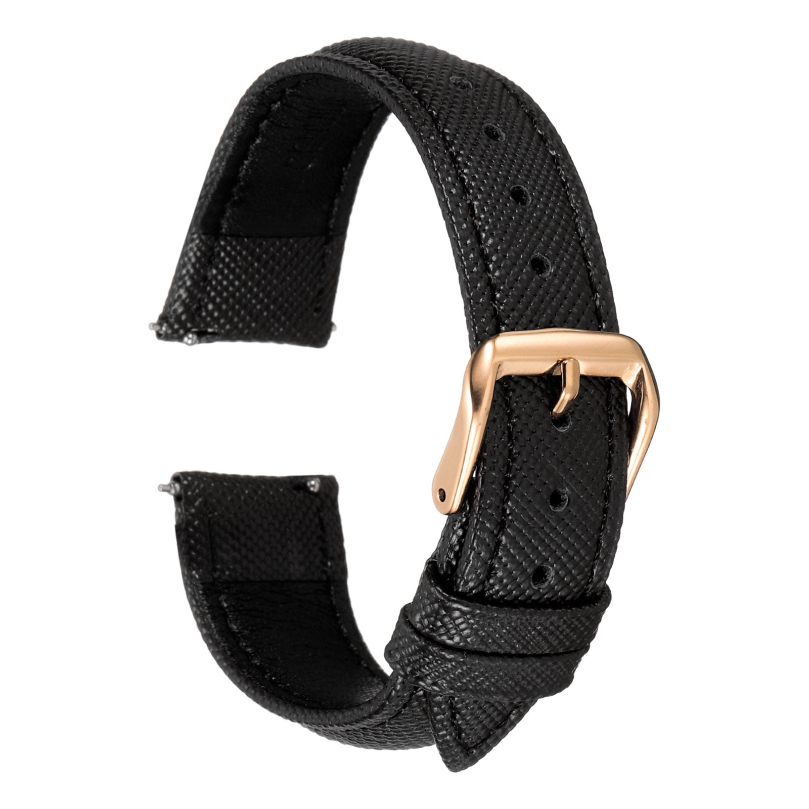 Uxcell Leather Watch Bands 18mm Thin Grain Replacement Cowhide Leather ...