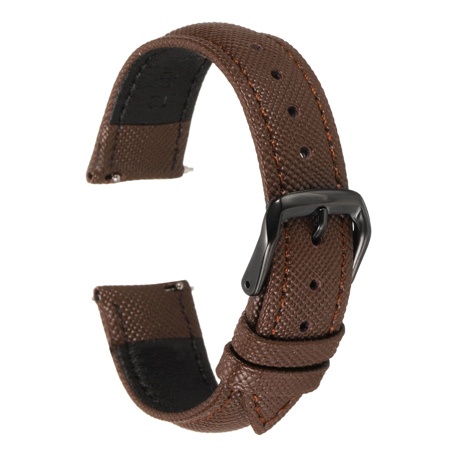 Uxcell Leather Watch Bands 18mm Thin Grain Replacement Cowhide Leather ...