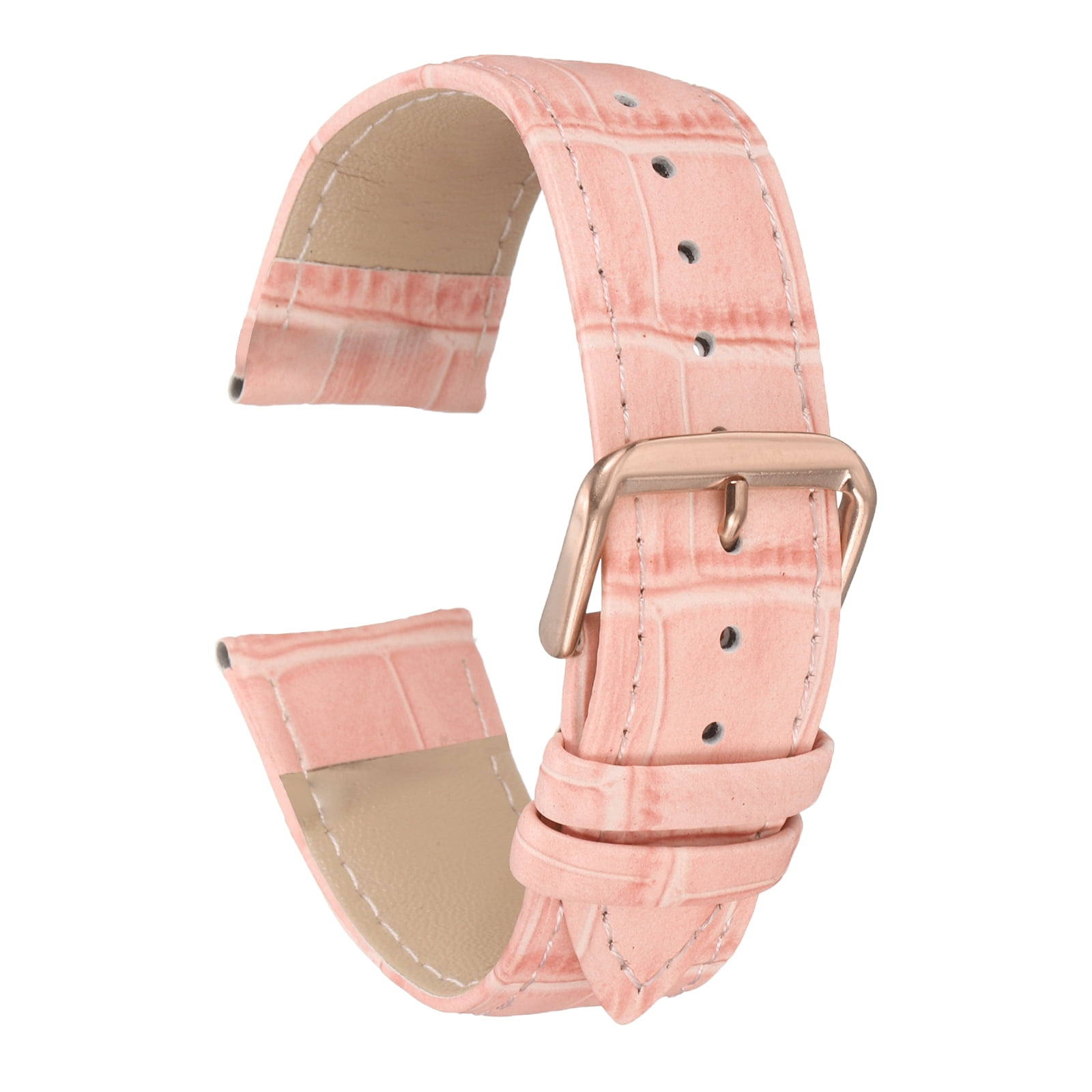 Uxcell Leather Watch Bands 22mm Classical Embossed Replacement Strap ...
