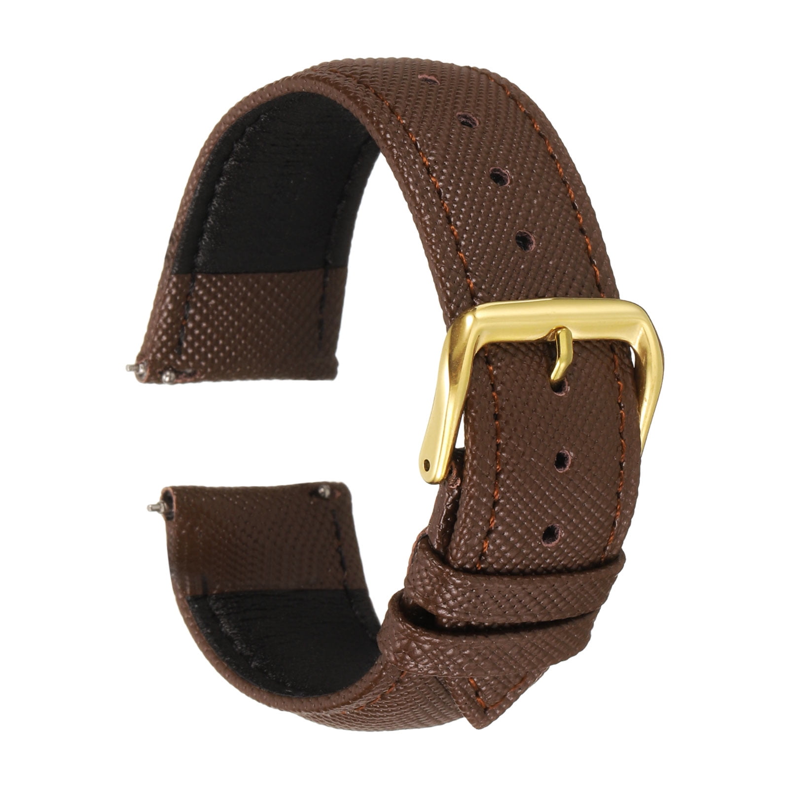 Uxcell Leather Watch Bands 22mm Thin Grain Replacement Cowhide Leather ...