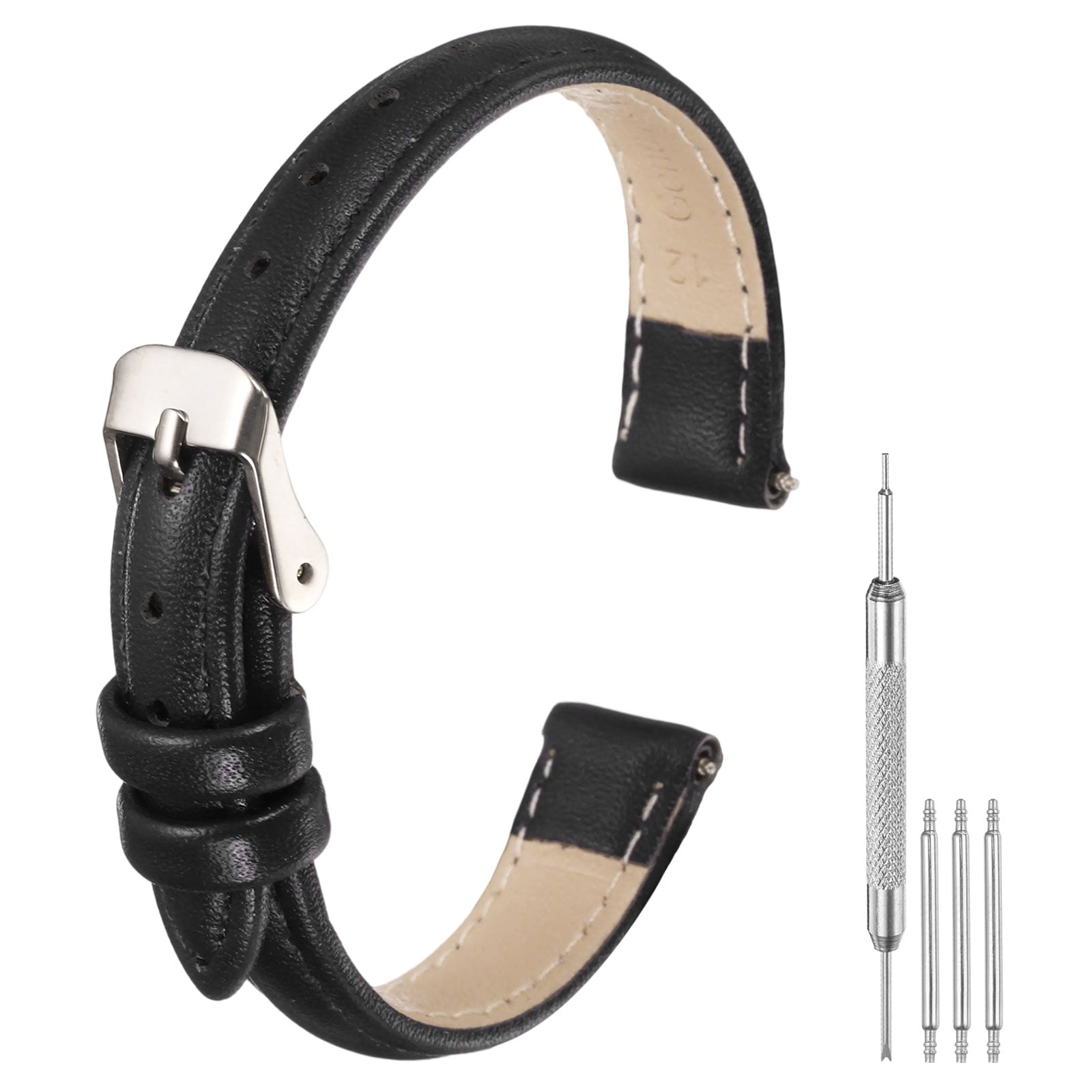 Uxcell Leather Watch Bands for Men and Women, 12mm Quick Release Watch ...
