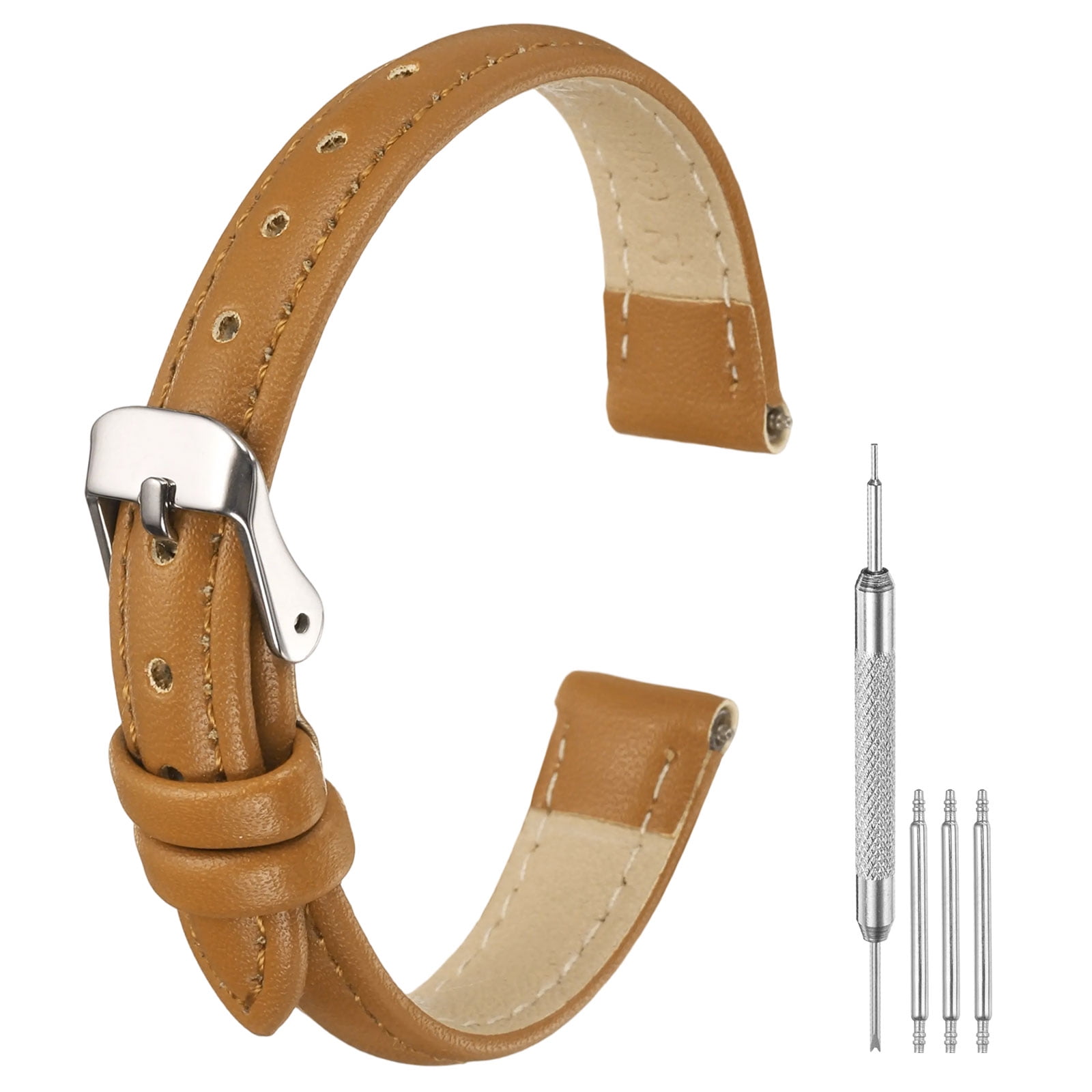 Uxcell Leather Watch Bands for Men and Women, 12mm Quick Release Watch ...