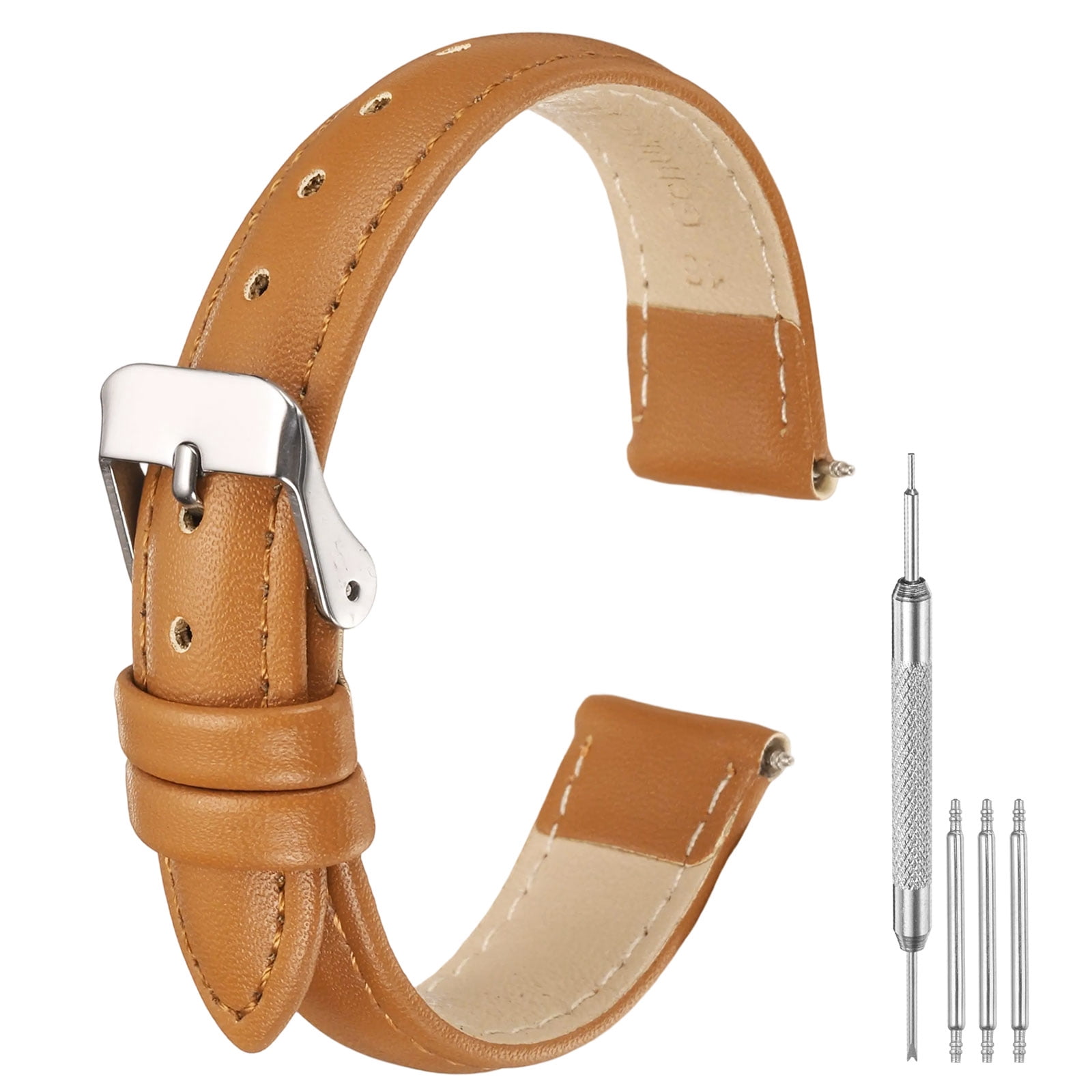 Uxcell Leather Watch Bands for Men and Women, 16mm Quick Release Watch ...