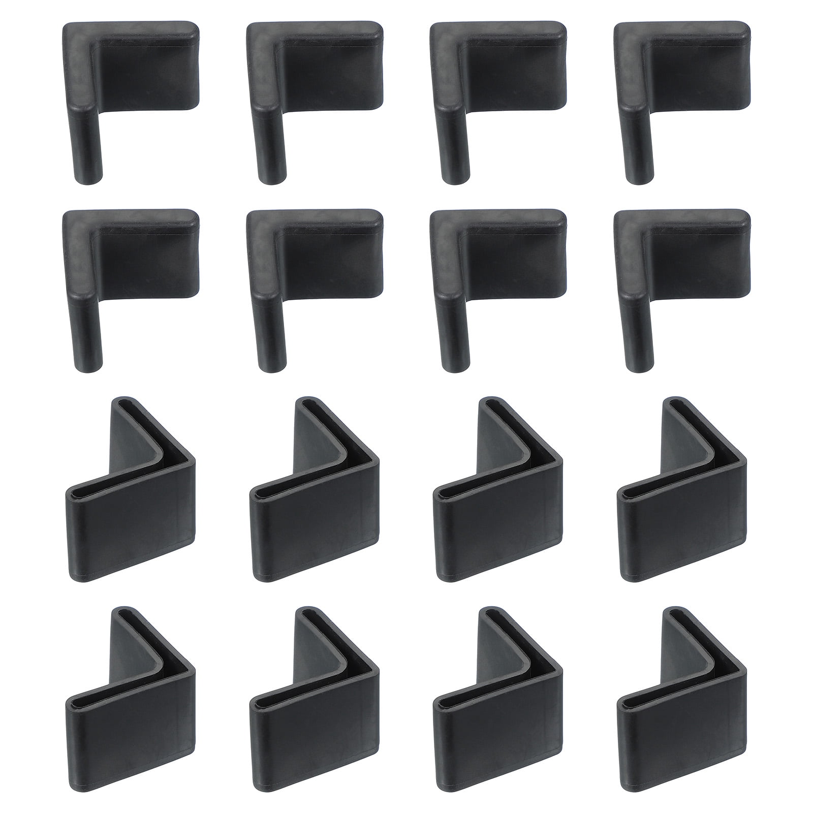 Uxcell Leg Pads l Shape, Furniture Leg Cover Protectors l Shaped Rubber ...