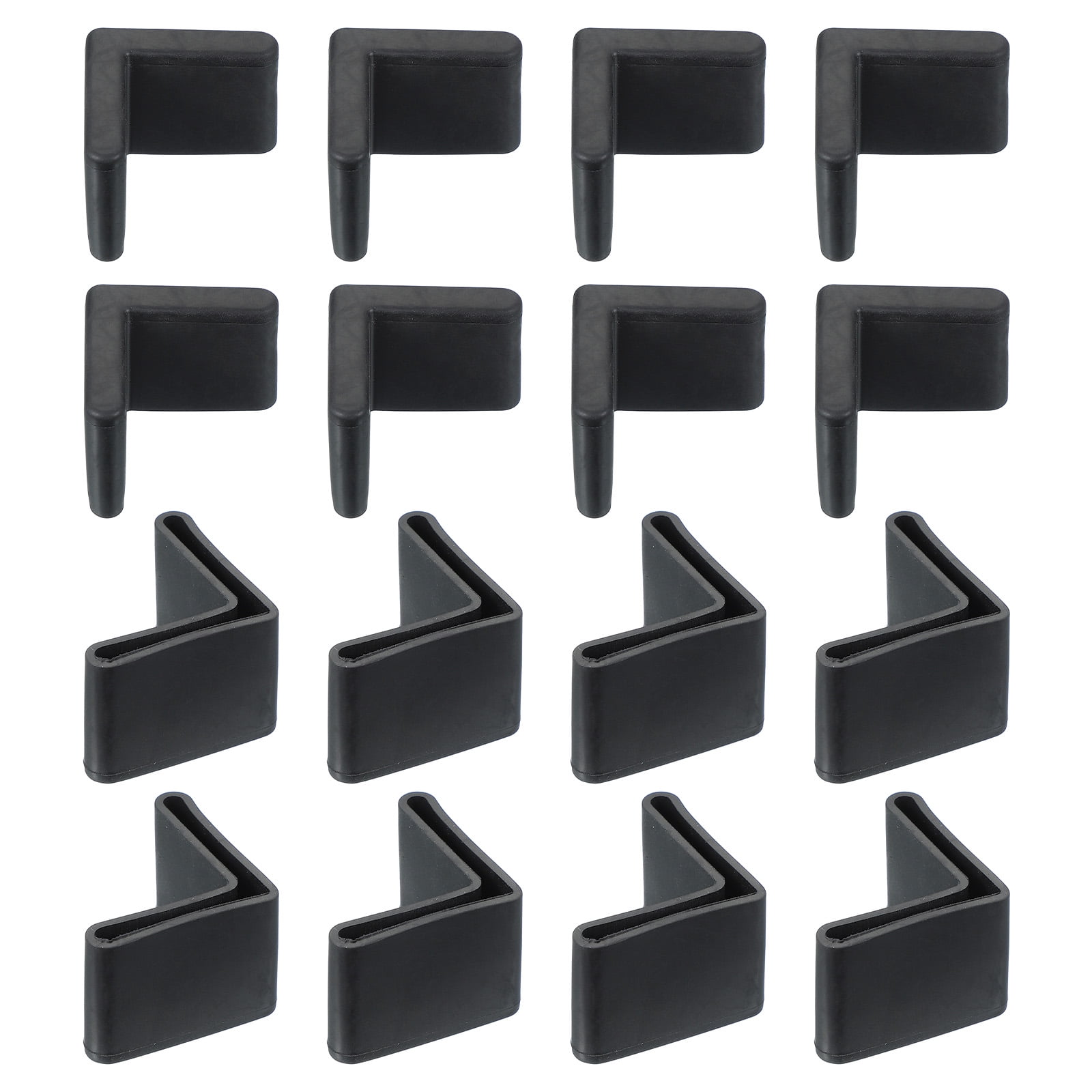 Uxcell Leg Pads l Shape, Furniture Leg Cover Protectors l Shaped Rubber ...