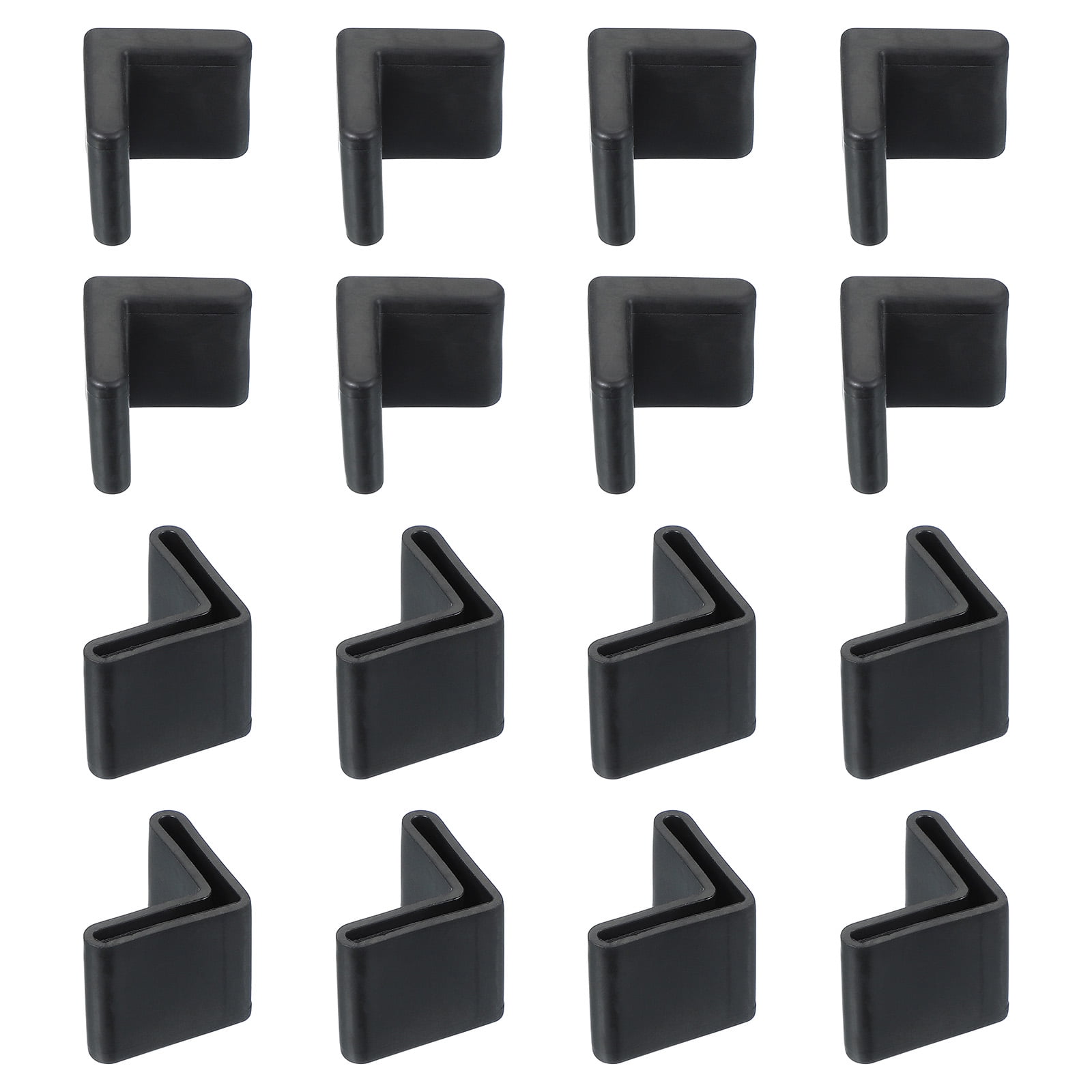 Uxcell Leg Pads l Shape, Furniture Leg Cover Protectors l Shaped Rubber ...