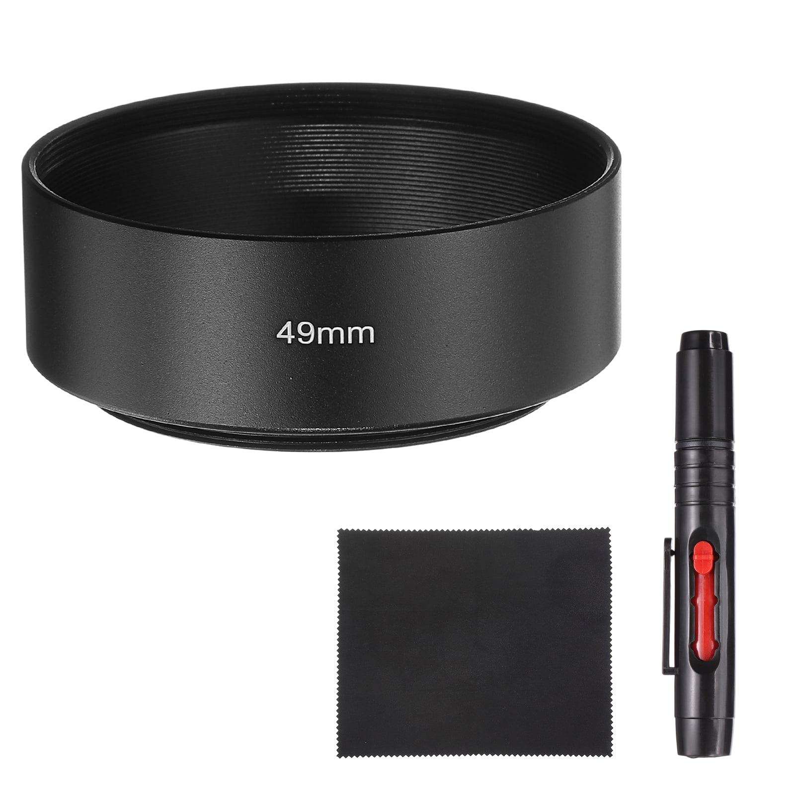 Uxcell Lens Hood Shade, 49mm Mid-focus Screw-in Rubber Camera Cap Shade ...