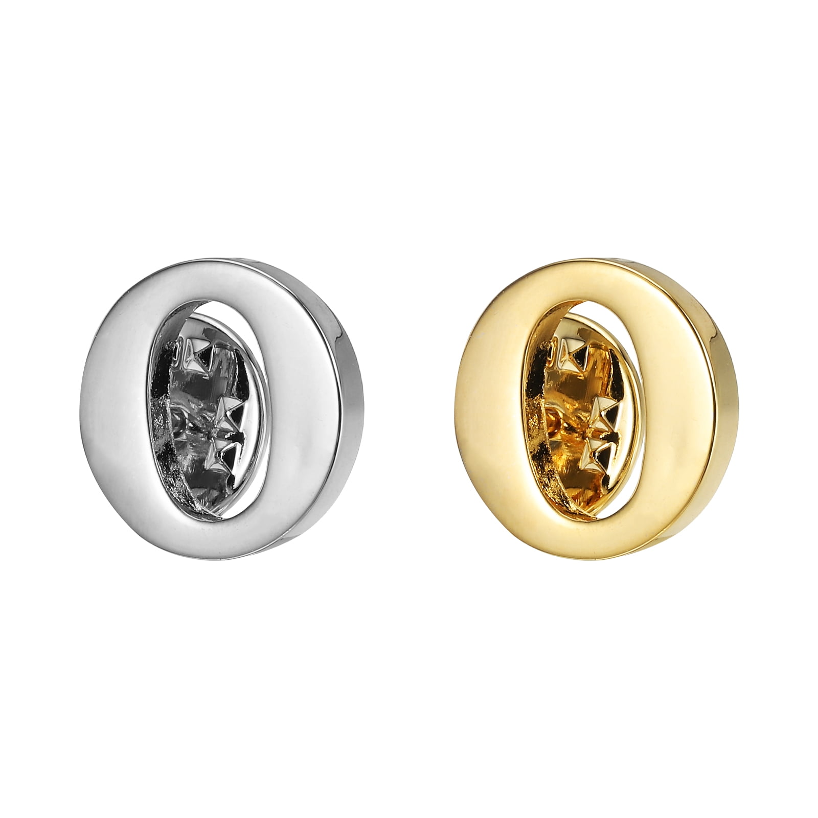 Uxcell Letter Lapel Pins Initial Alphabet Collar Pins Letter Copper ...
