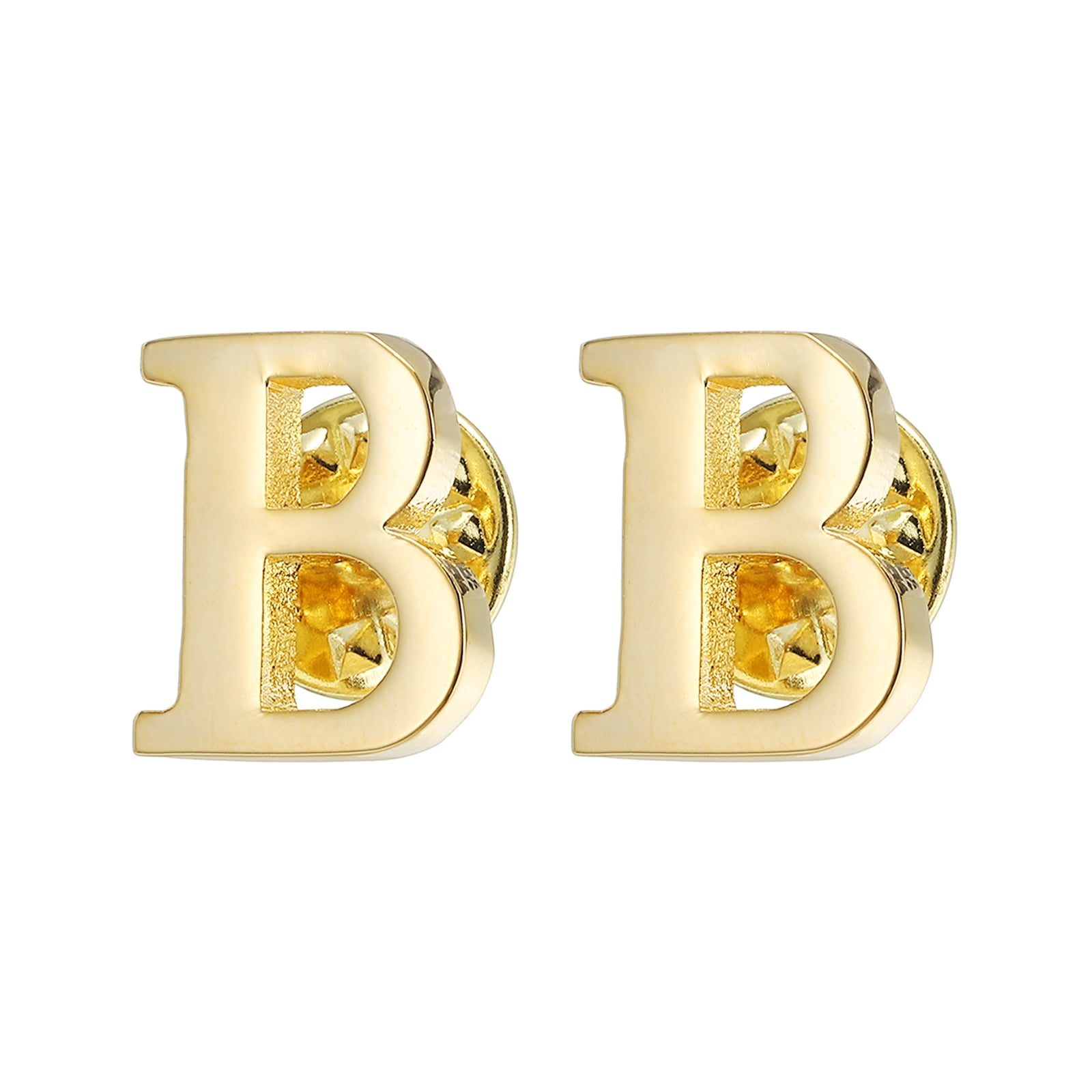 Uxcell Letter Lapel Pins, Initial Alphabet Collar Pins Letter Copper ...