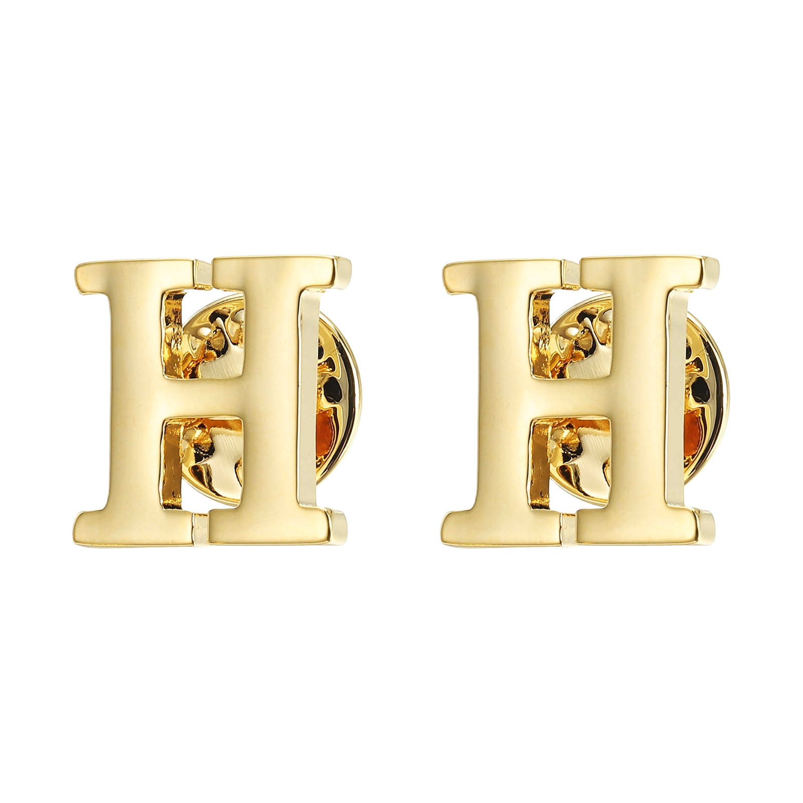 Uxcell Letter Lapel Pins, Initial Alphabet Collar Pins Letter Copper ...
