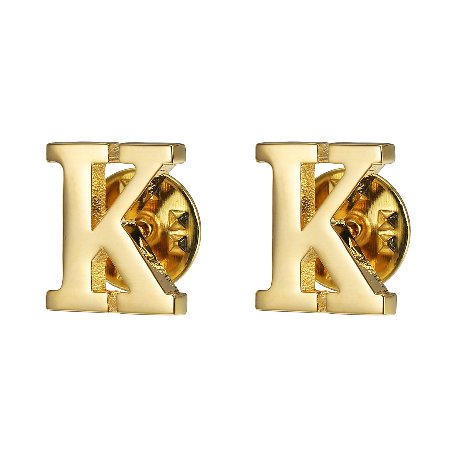 Uxcell Letter Lapel Pins, Initial Alphabet Collar Pins Letter Copper ...