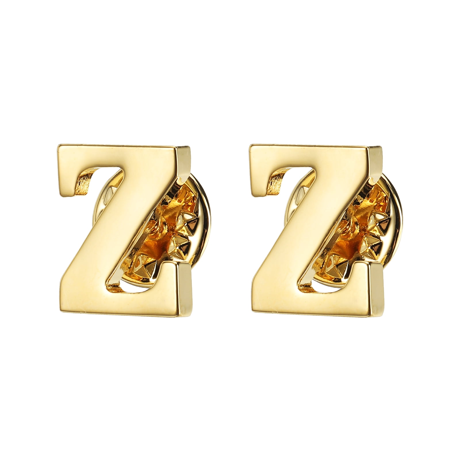 Uxcell Letter Lapel Pins, Initial Alphabet Collar Pins Letter Copper ...