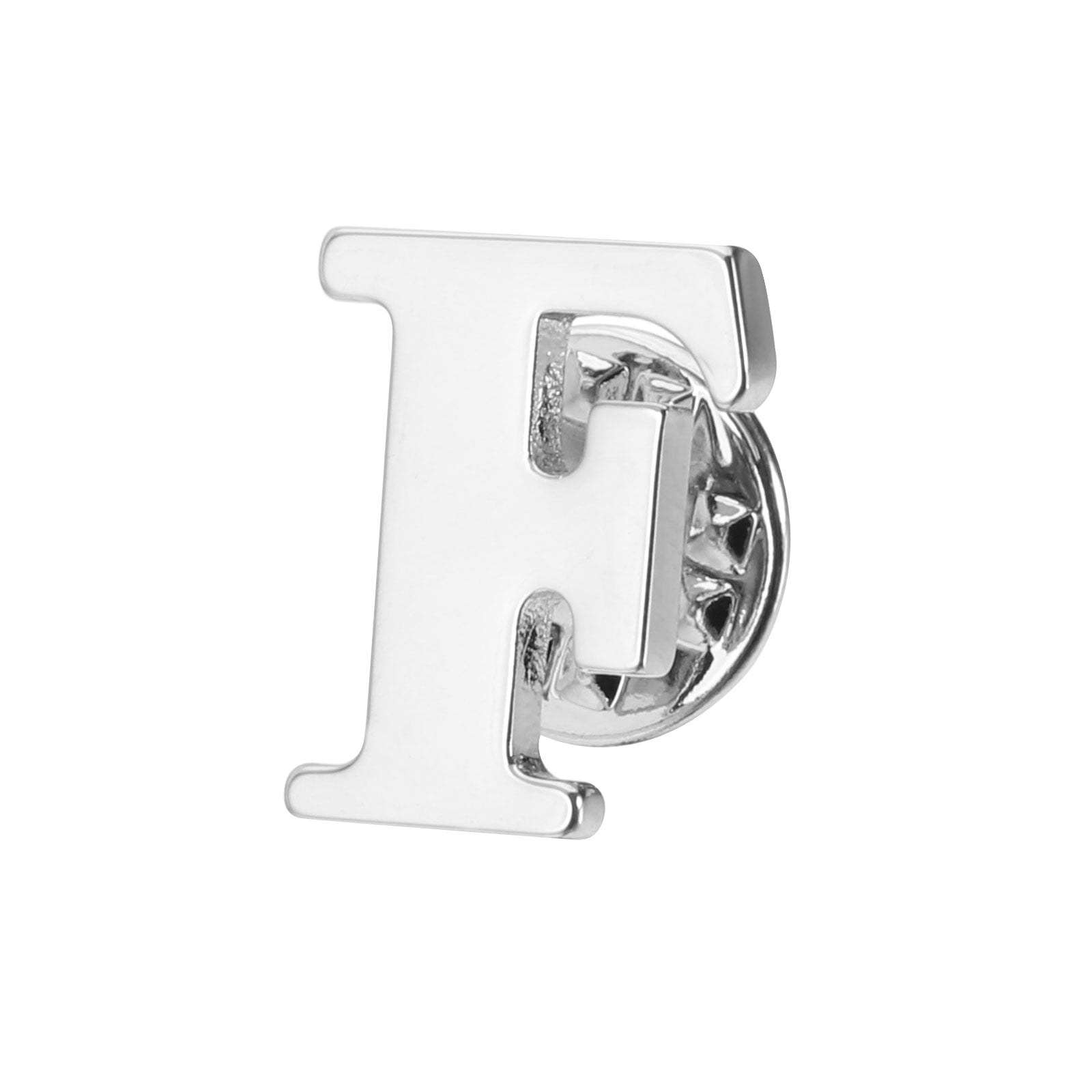 Uxcell Letter Lapel Pins, Initial Alphabet Collar Pins, Silver Tone ...
