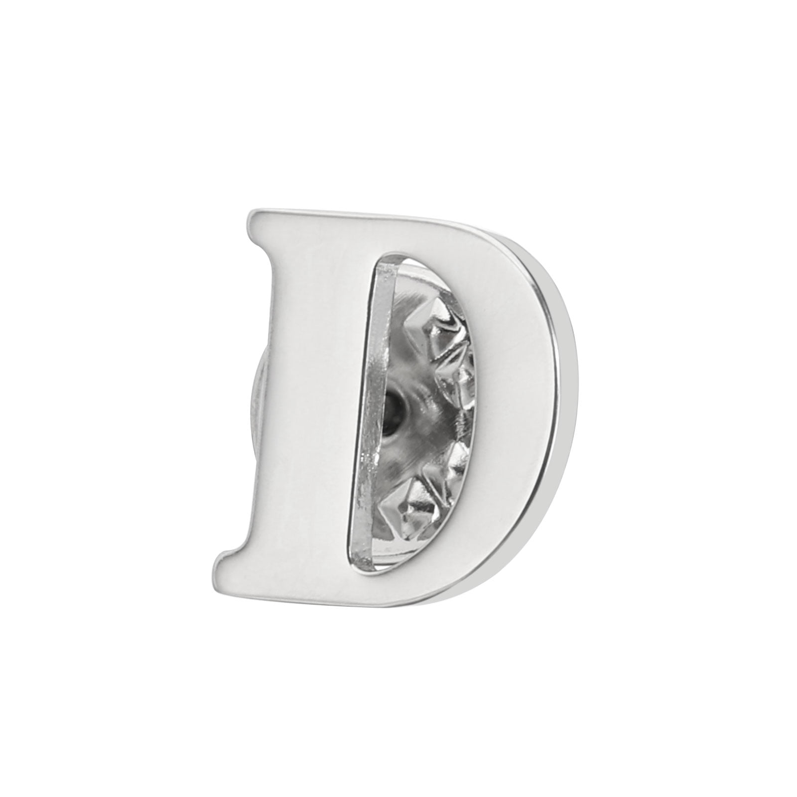 Uxcell Letter Lapel Pins, Initial Alphabet Collar Pins, Silver Tone ...