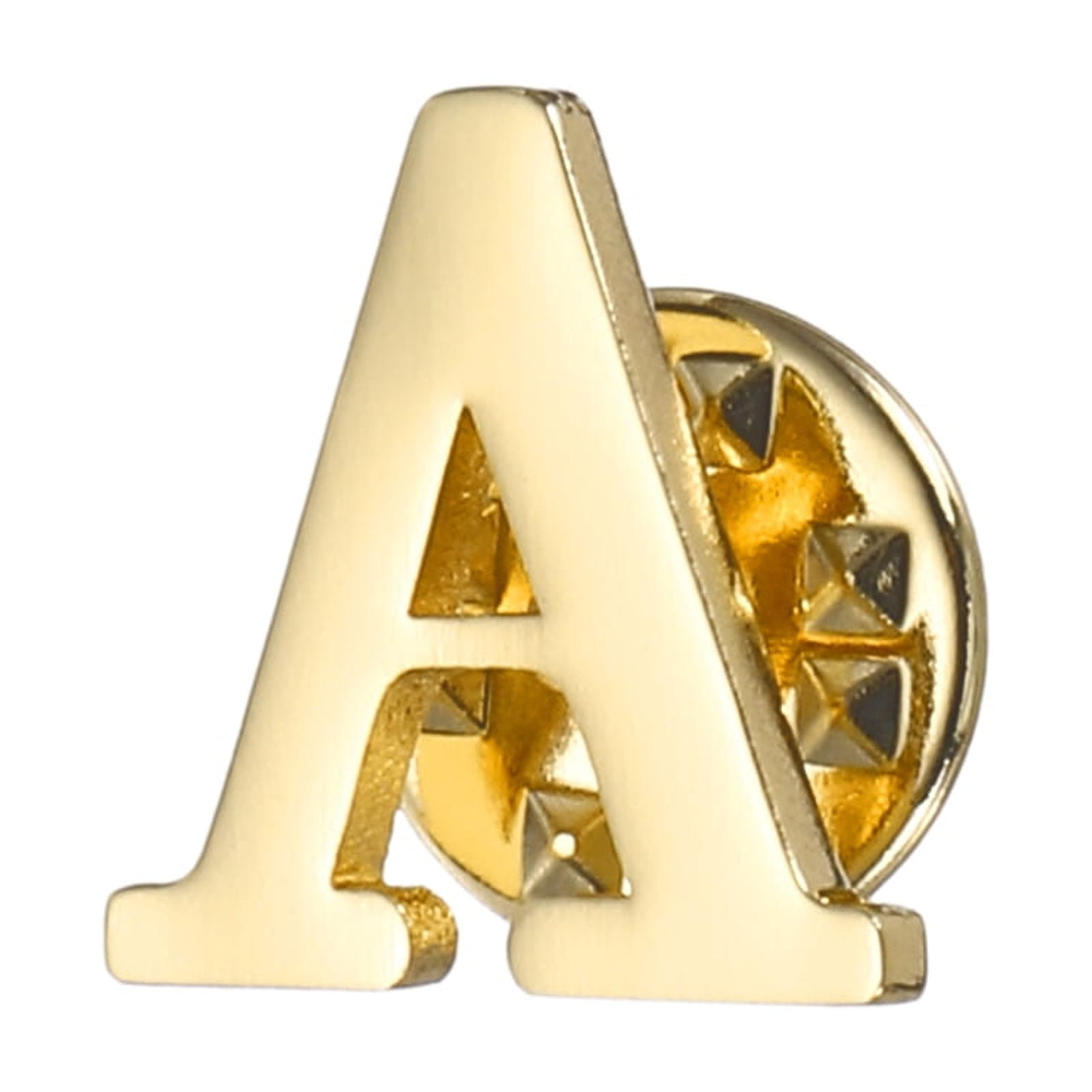 Uxcell Letter Lapel Pins, Initial Alphabet Letter A Collar Pins Brooch ...