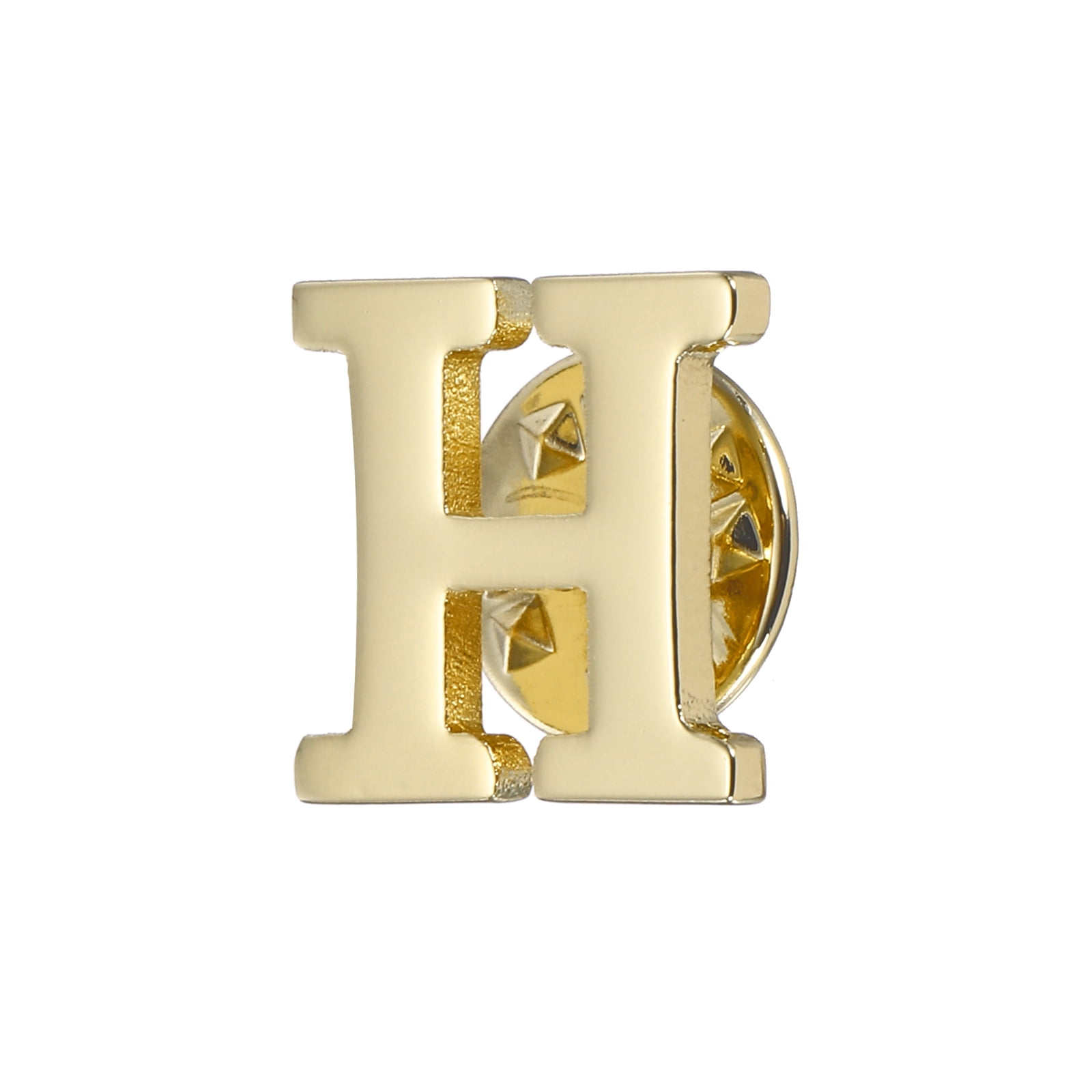 Uxcell Letter Lapel Pins, Initial Alphabet Letter H Collar Pins Brooch ...