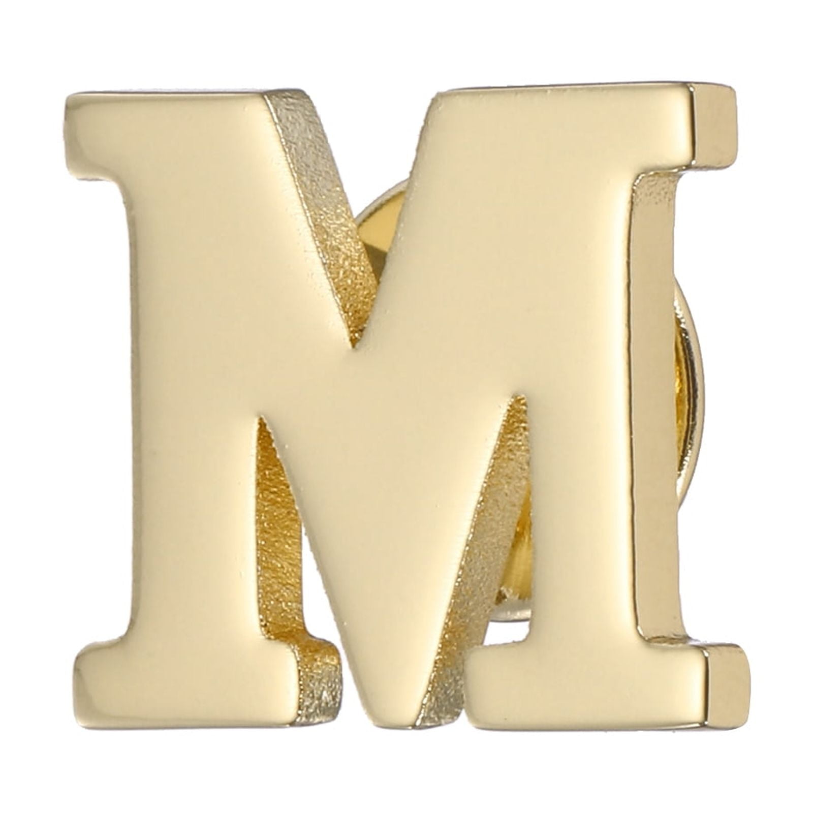Uxcell Letter Lapel Pins, Initial Alphabet Letter M Collar Pins Brooch ...