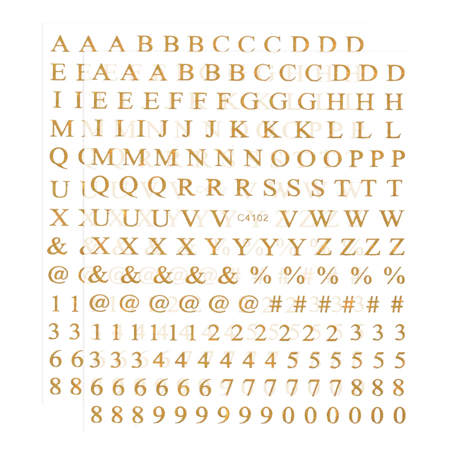 Uxcell Letter Nail Sticker, 3D Self-Adhesive English Letter Nail Decal ...