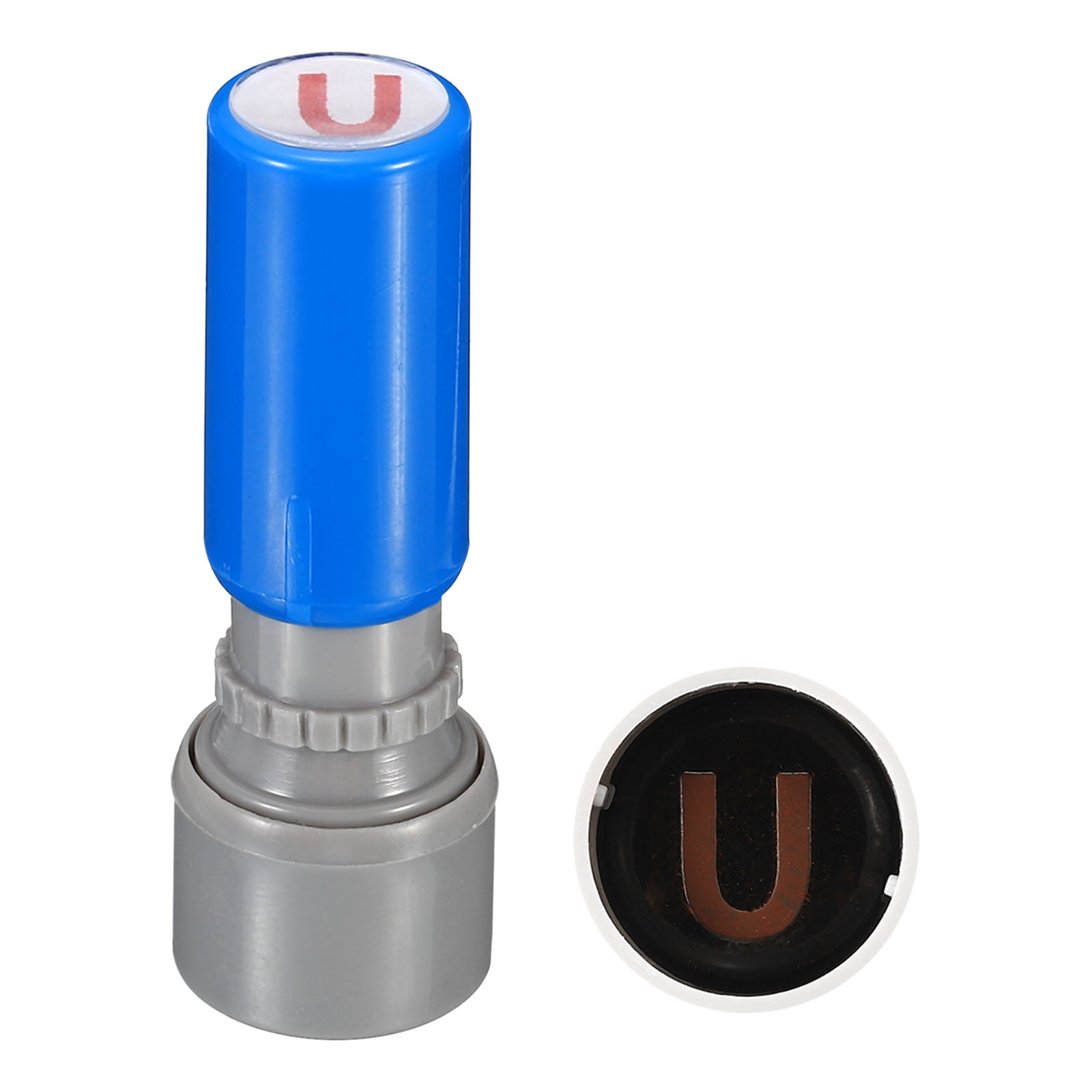 Uxcell Letter Stamps Self Inking Character U Plastic Small Alphabet ...