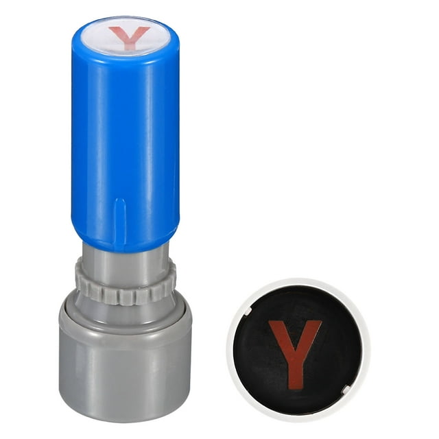 Uxcell Letter Stamps Self Inking Character Y Plastic Small Alphabet ...
