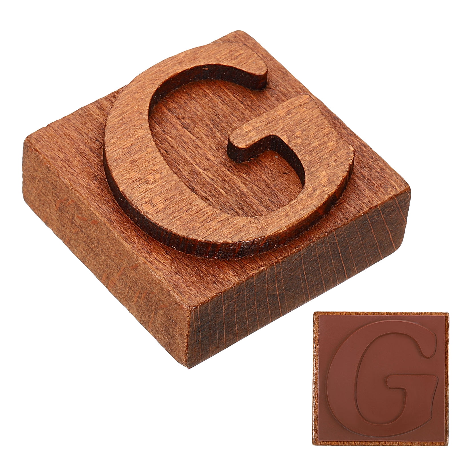 Uxcell Letter Stamps Wood Rubber Stamp Character G Vintage Alphabet ...