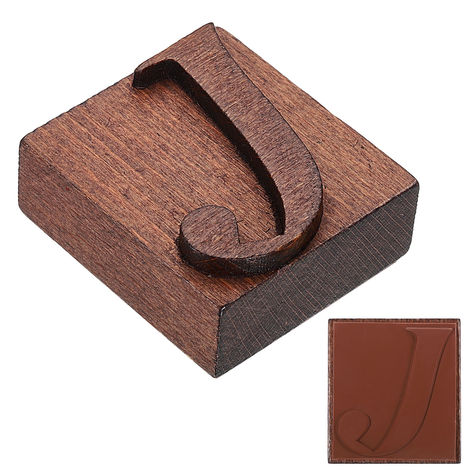 Uxcell Letter Stamps Wood Rubber Stamp Character J Vintage Alphabet ...