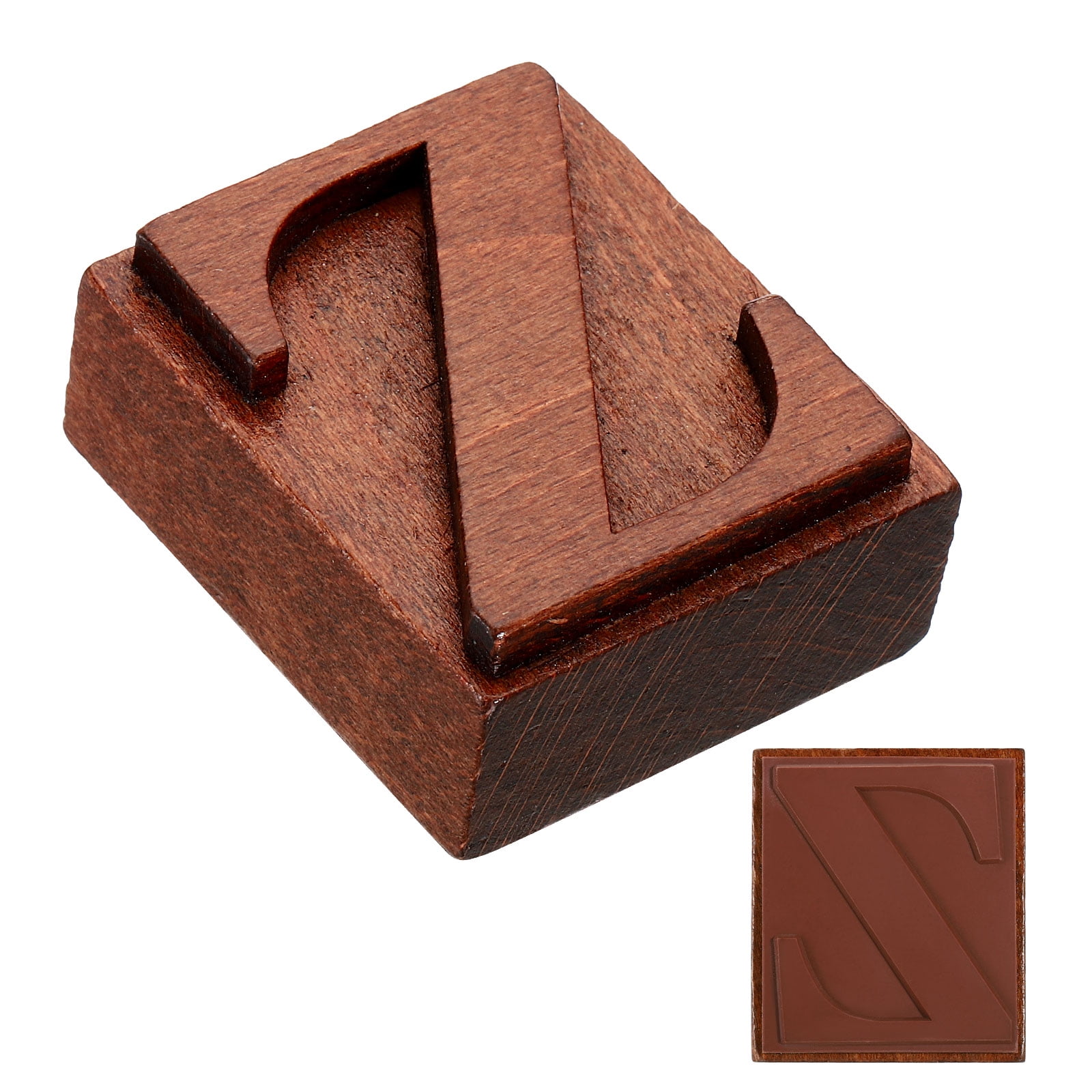 Uxcell Letter Stamps Wood Rubber Stamp Character Z Vintage Alphabet ...