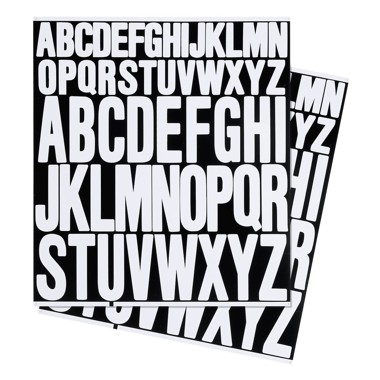 Uxcell Letter Stickers 1 inch 2 inch, 12 Sheets Self Adhesive Alphabet ...