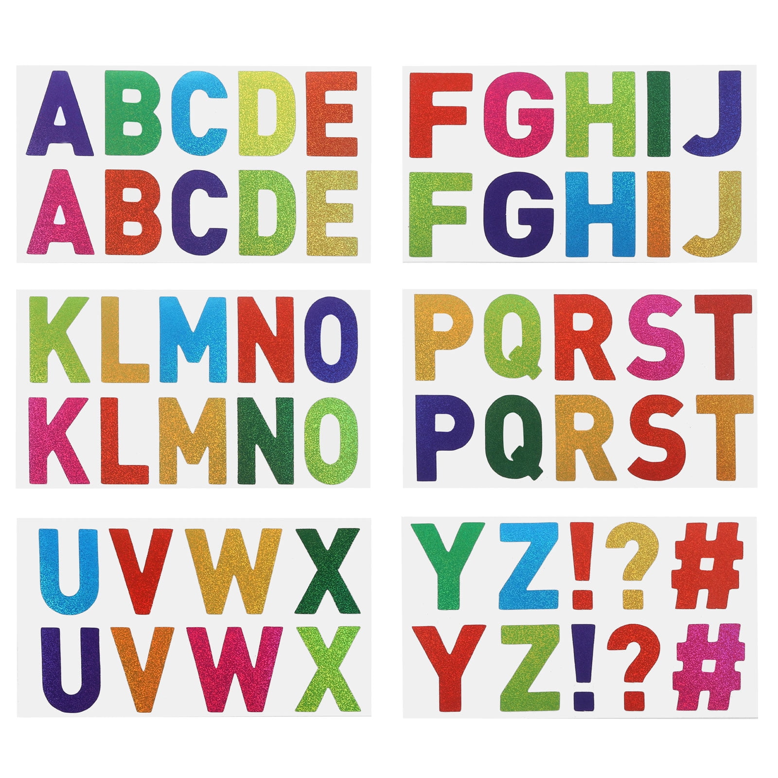 Uxcell Letter Stickers 1", Self Adhesive Vinyl Large Alphabet Number ...