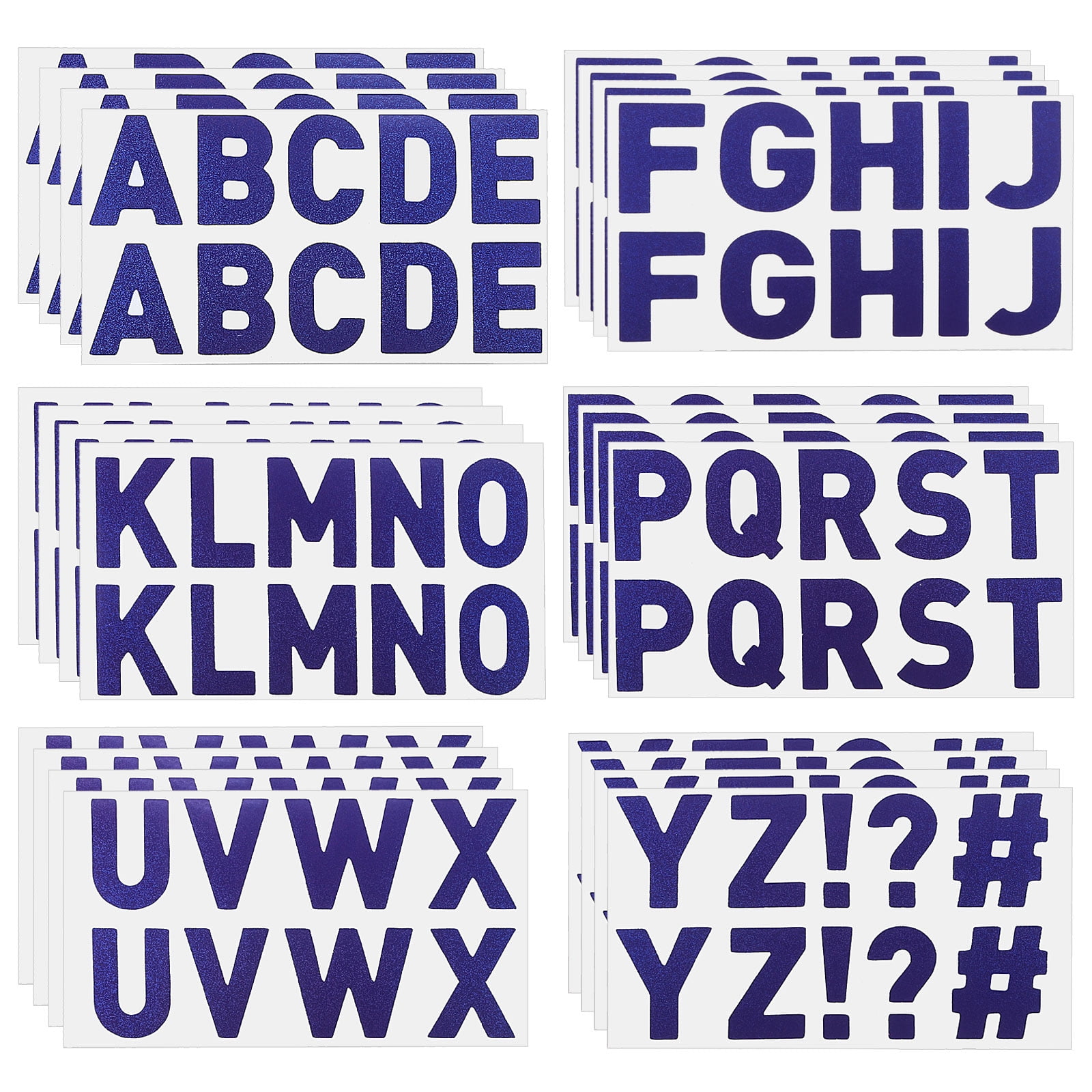 Uxcell Letter Stickers 1", Self Adhesive Vinyl Large Alphabet Number ...