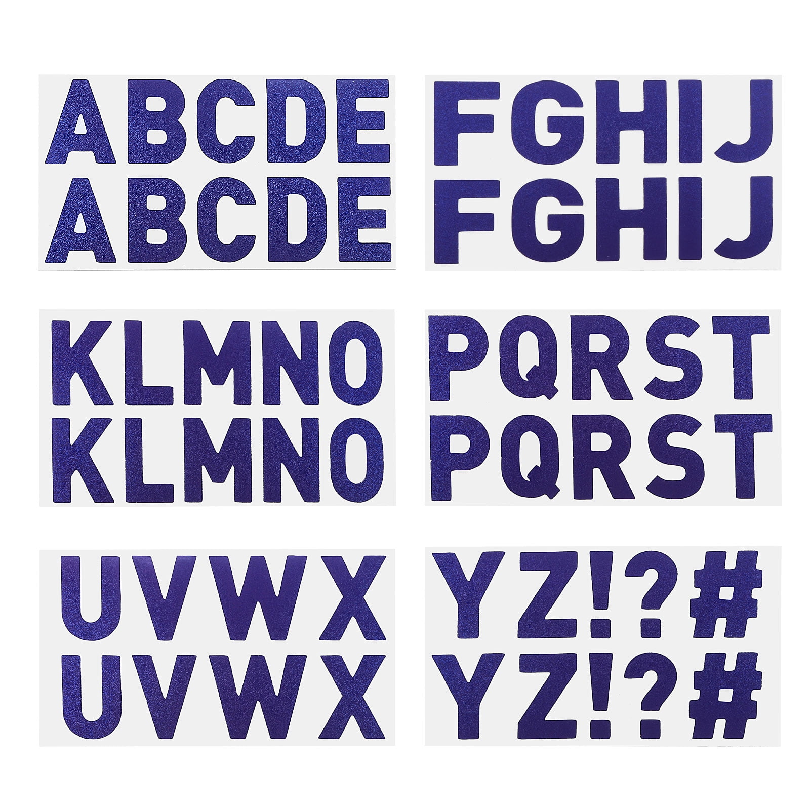 Uxcell Letter Stickers 1", Self Adhesive Vinyl Large Alphabet Number ...