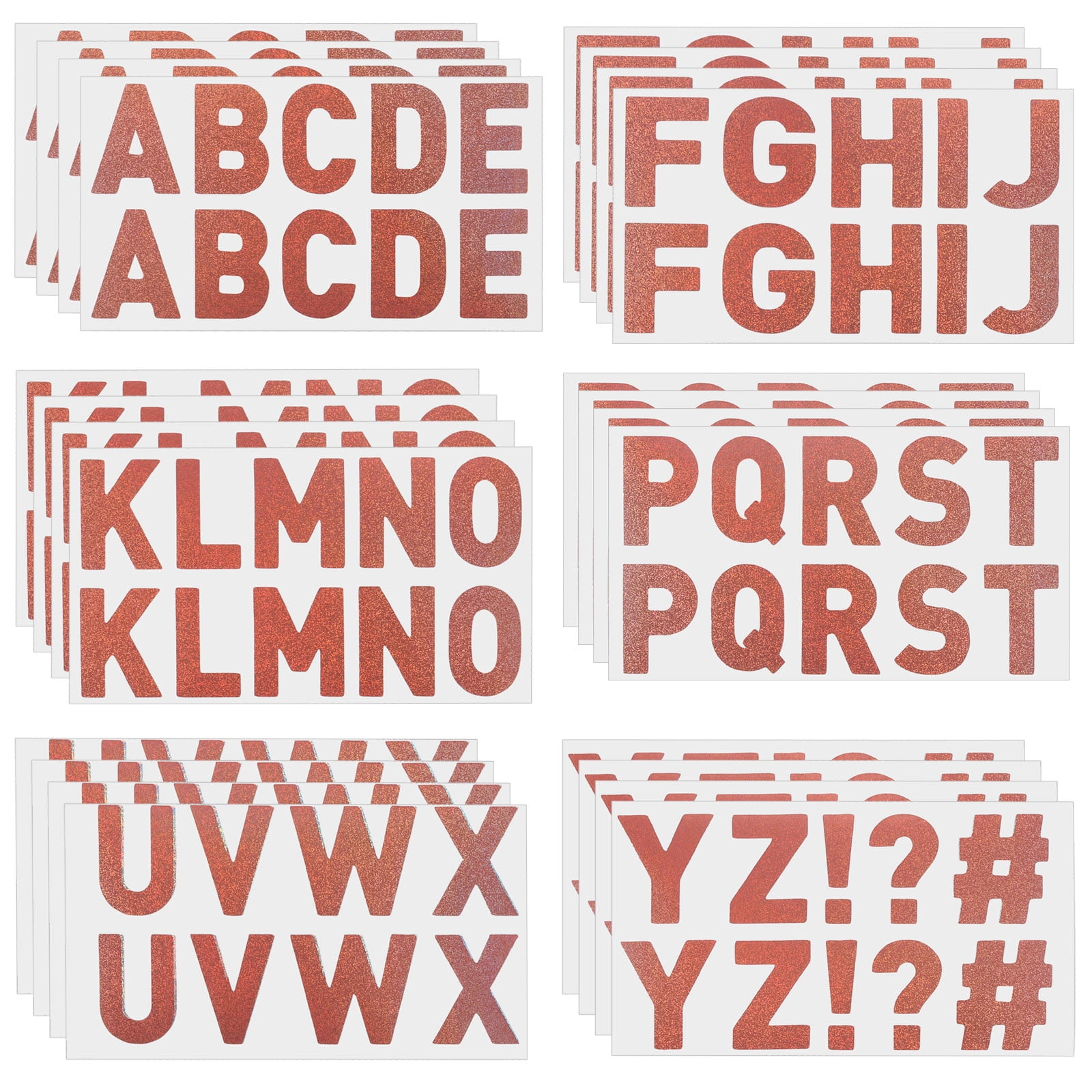 Uxcell Letter Stickers 1", Self Adhesive Vinyl Large Alphabet Number ...