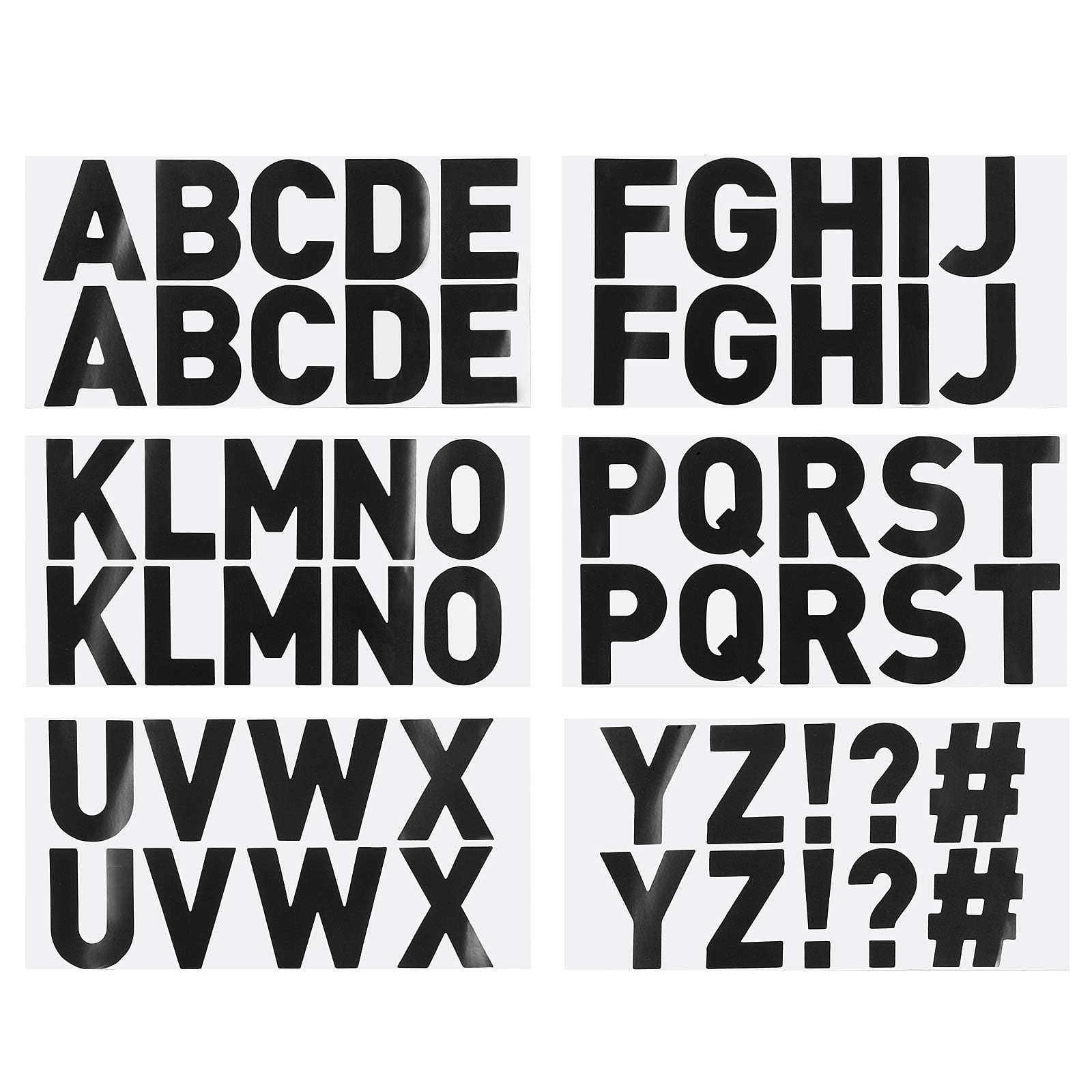 Uxcell Letter Stickers 2.5", Self Adhesive Vinyl Large Alphabet Number ...