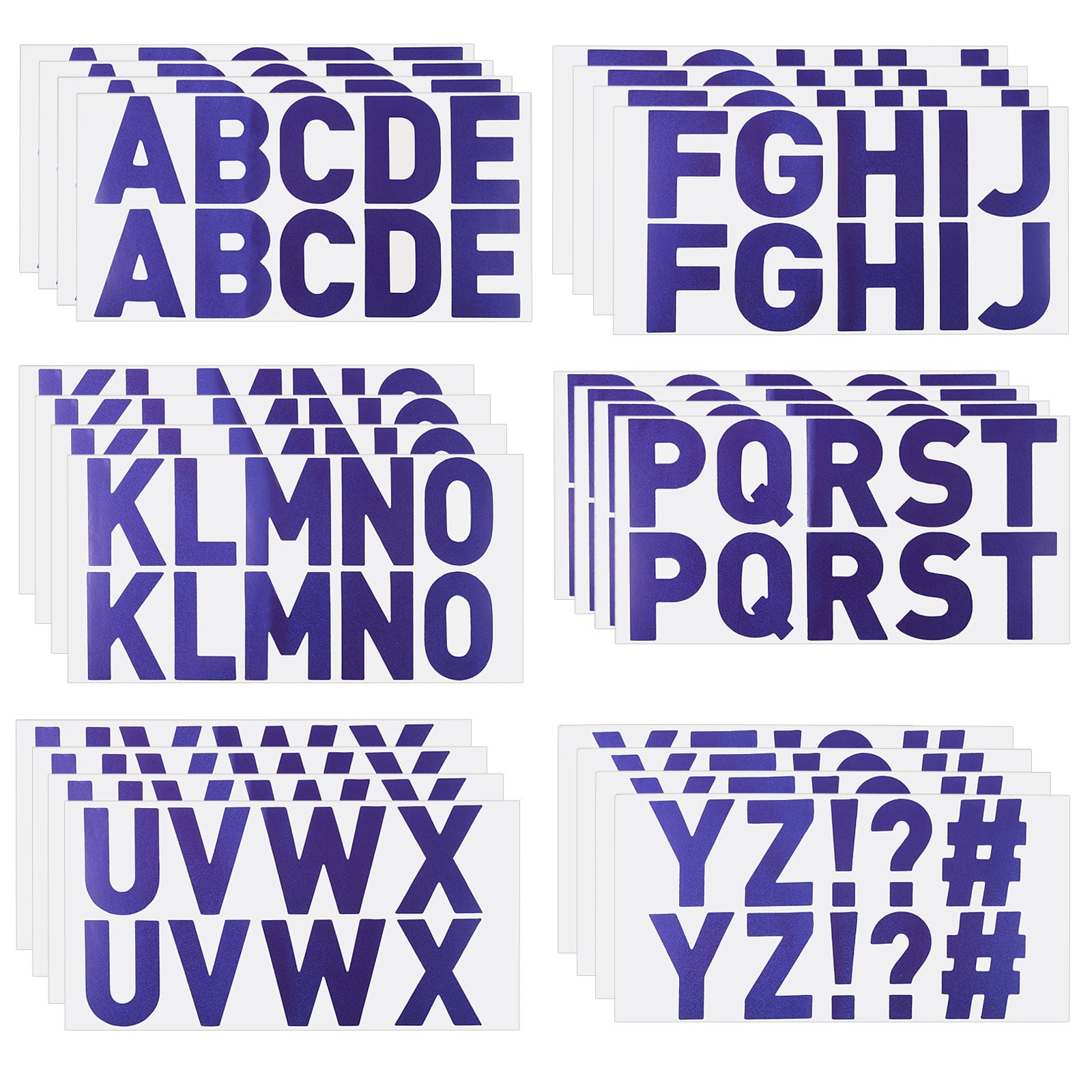 Uxcell Letter Stickers 2.5", Self Adhesive Vinyl Large Alphabet Number ...
