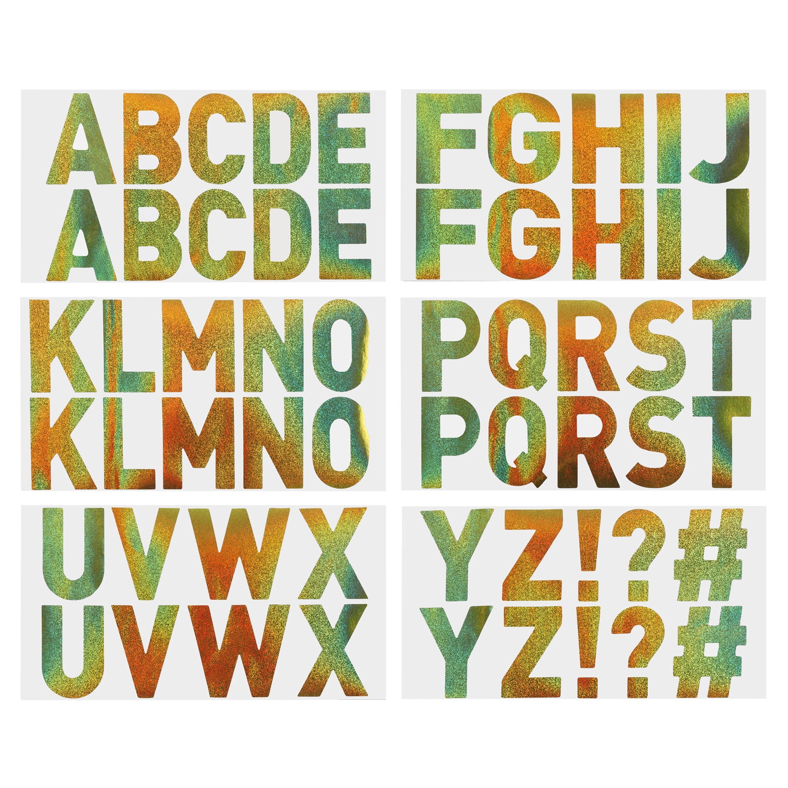 Uxcell Letter Stickers 2.5", Self Adhesive Vinyl Large Alphabet Number ...