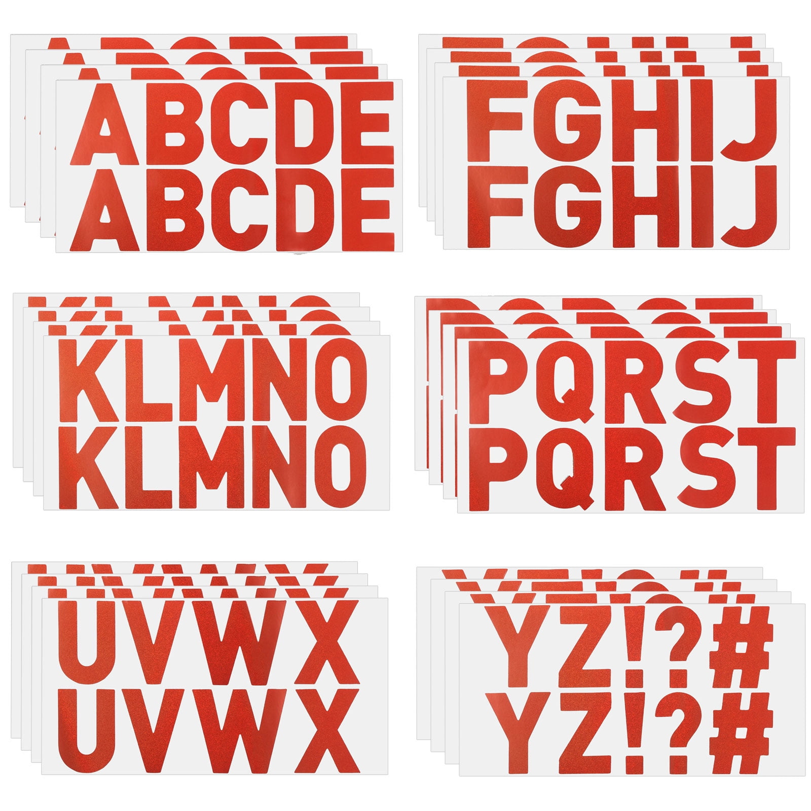 Uxcell Letter Stickers 2.5", Self Adhesive Vinyl Large Alphabet Number ...