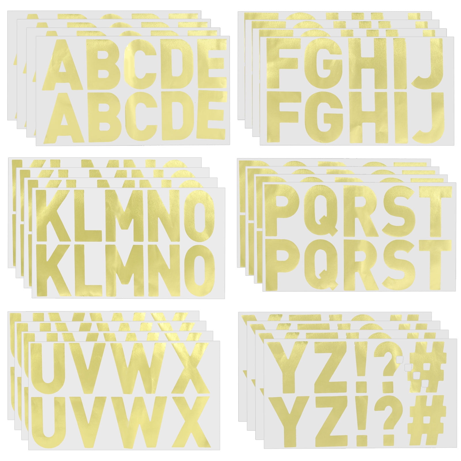 Uxcell Letter Stickers 2.5", Self Adhesive Vinyl Large Alphabet Number ...
