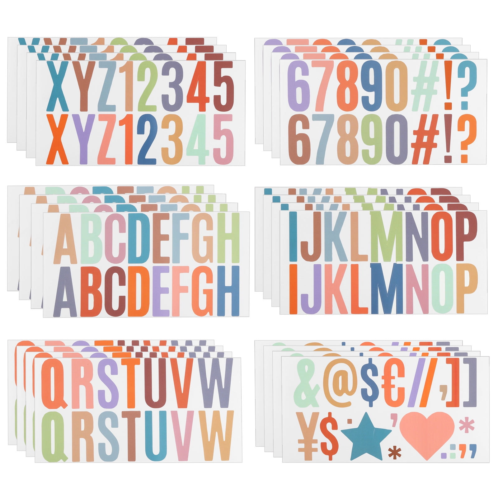 Uxcell Letter Stickers 2.5", Self Adhesive Vinyl Large Alphabet Number ...