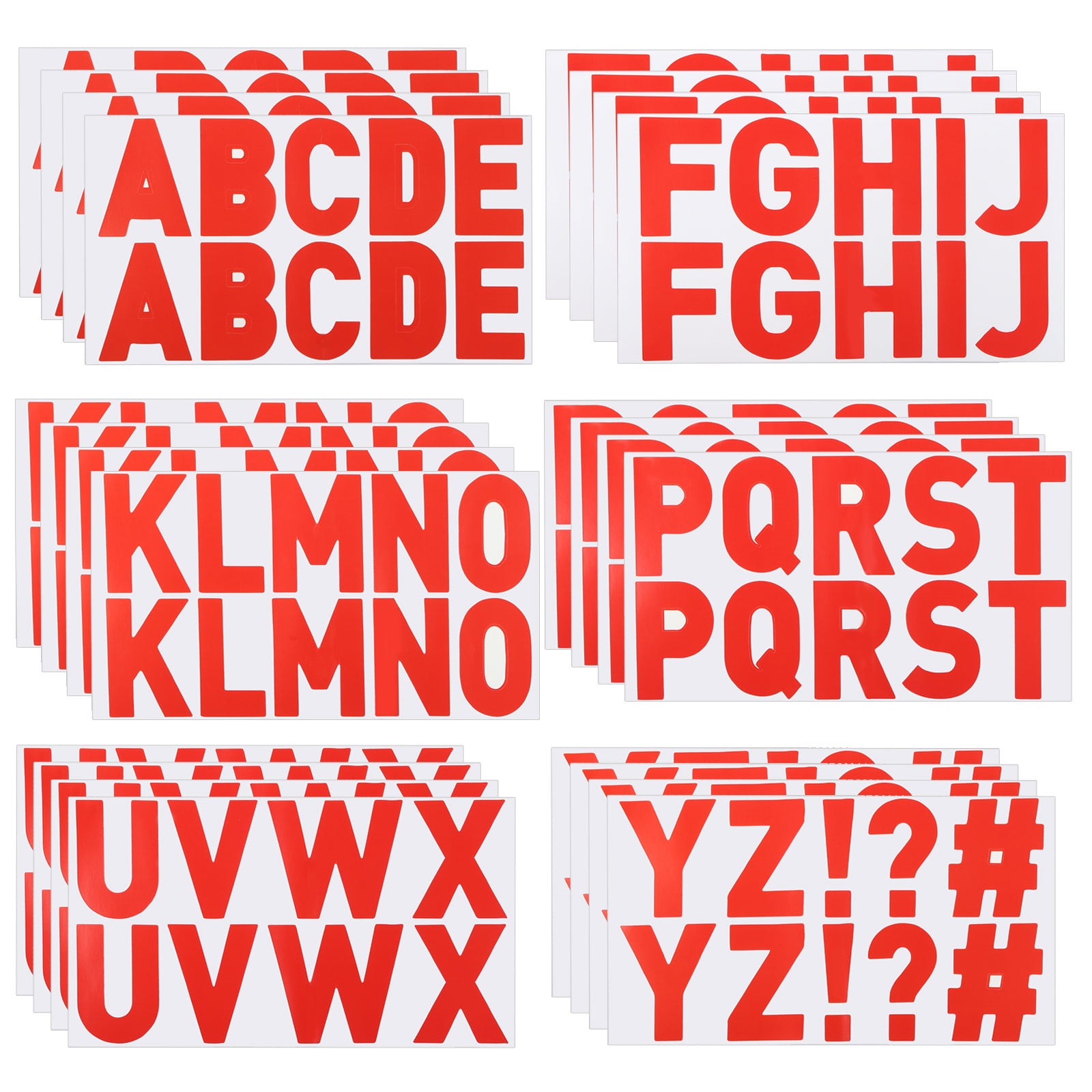 Uxcell Letter Stickers 2.5", Self Adhesive Vinyl Large Alphabet Number ...
