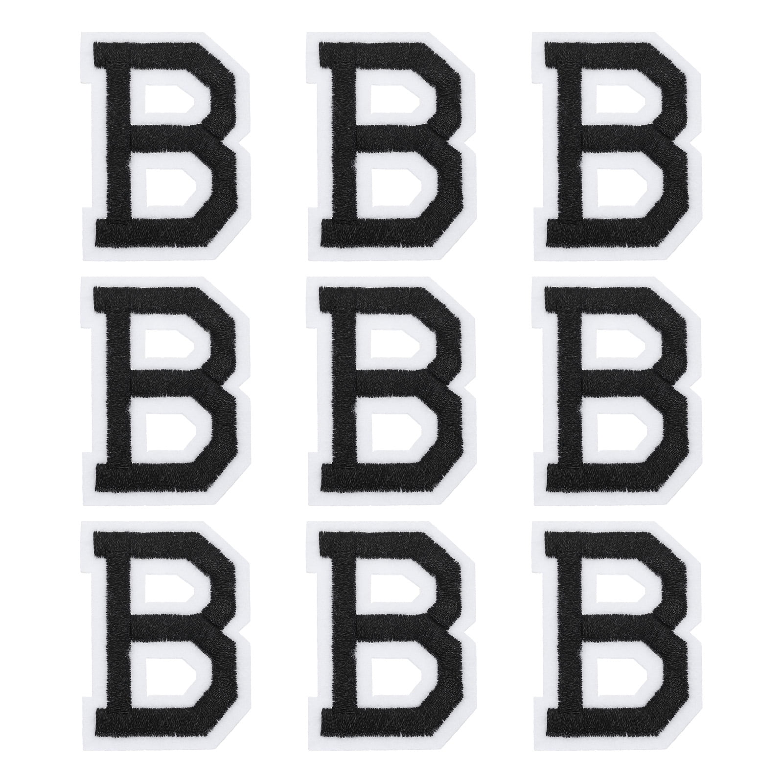 Uxcell Letters B Patches Black Iron-On Letters B Patch Sew Sew ...