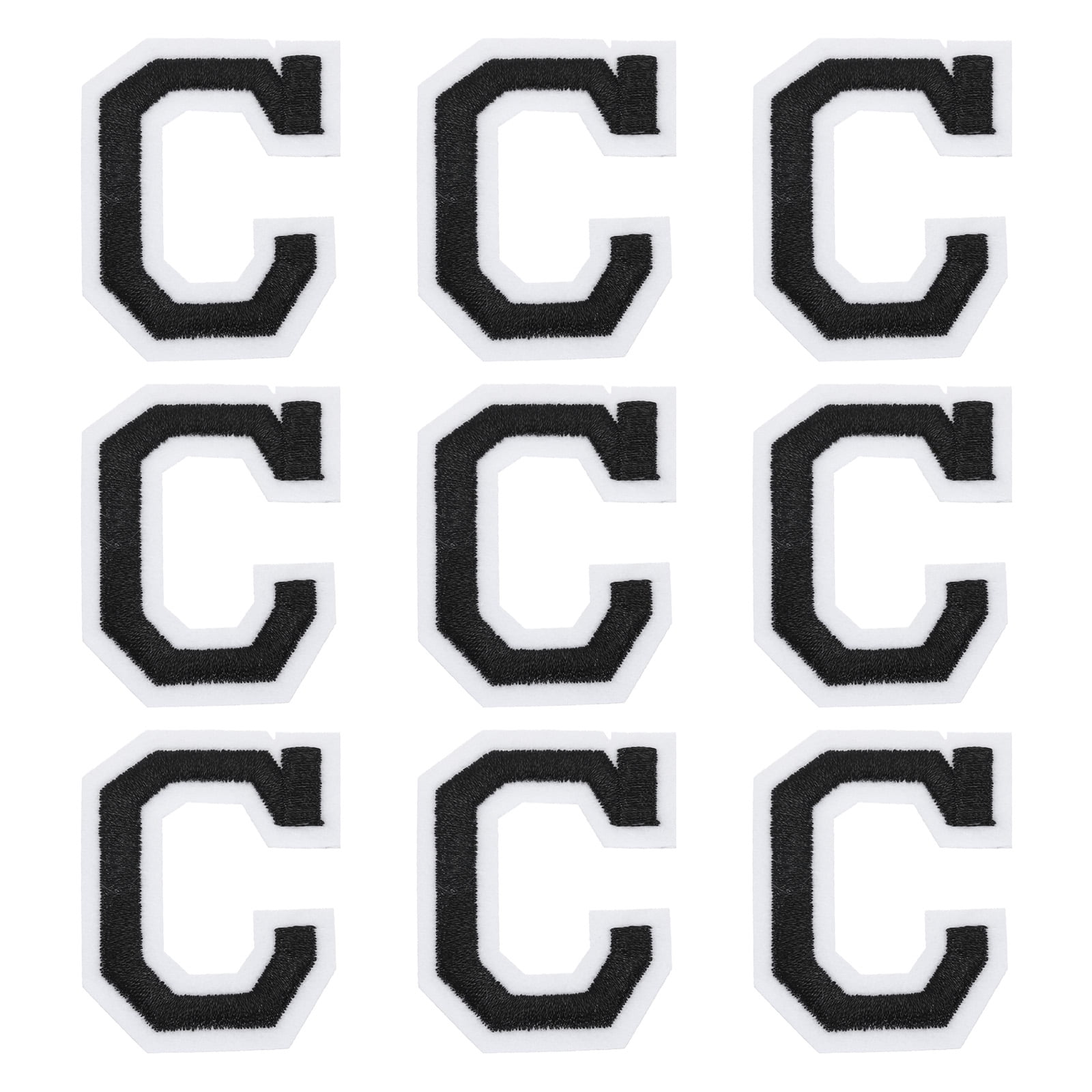 Uxcell Letters C Patches Black Iron-On Letters C Patch Sew Sew ...