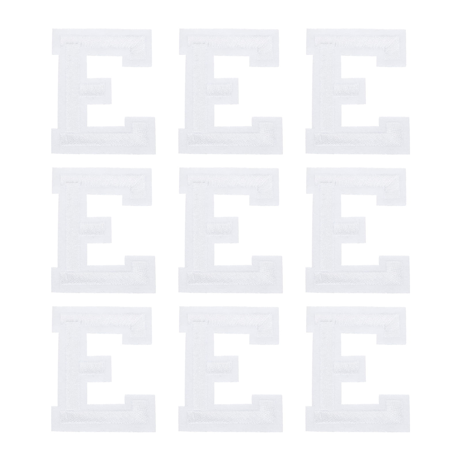 Uxcell Letters E Patches White Iron-On Letters E Patch Sew Sew ...