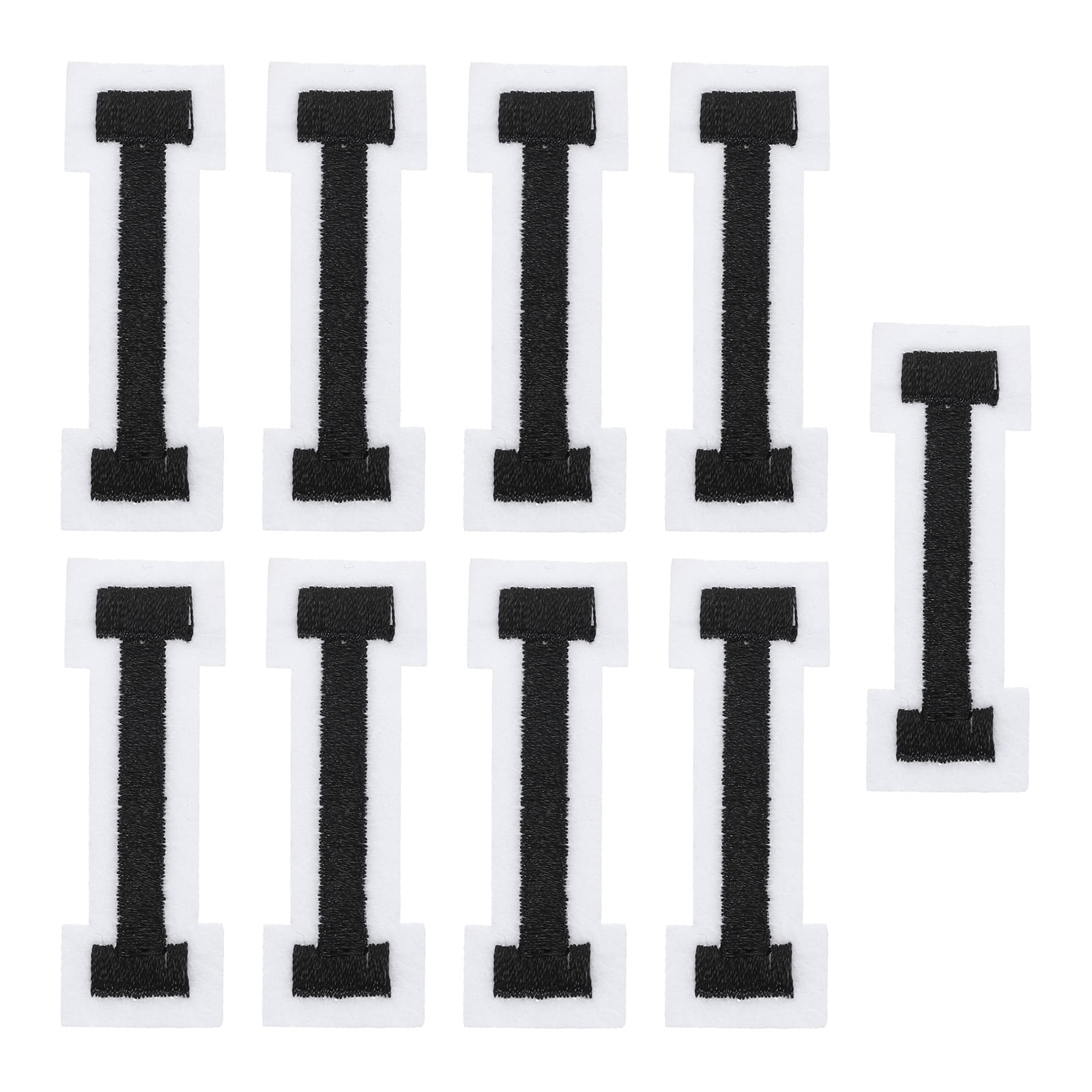 Uxcell Letters I Patches Black Iron-On Letters I Patch Sew Sew ...