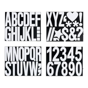 Uxcell Alphabet Letters Numbers Stickers, 6 Sheets Self Adhesive Large ...