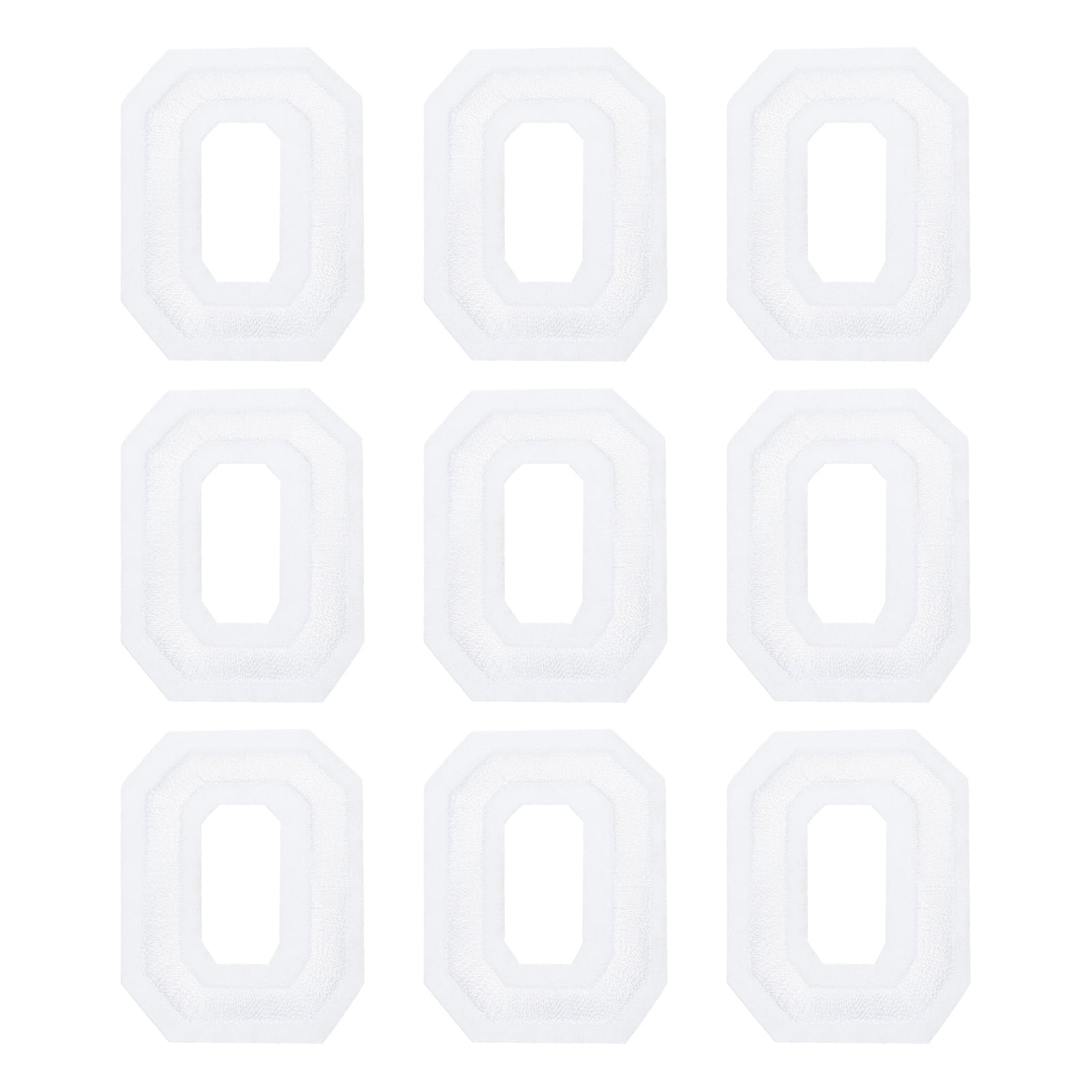 Uxcell Letters O Patches White Iron-On Letters O Patch Sew Sew ...