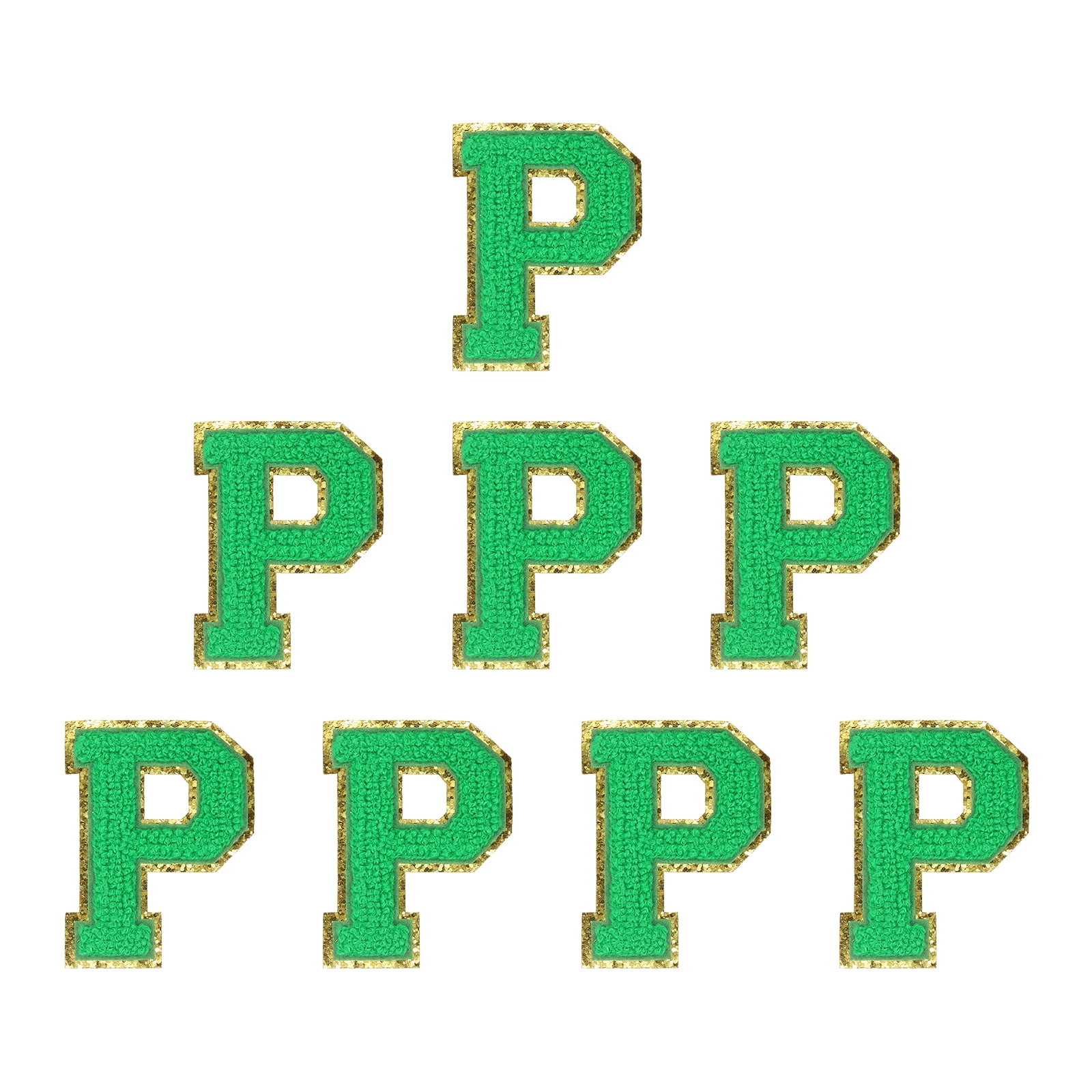 Uxcell Letters Patches, 8 Pcs Initial Letter P Iron on Patch ...