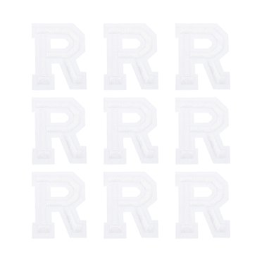 Uxcell 4Pcs Chenille Letter Patches Iron on Letter Patches Green x ...